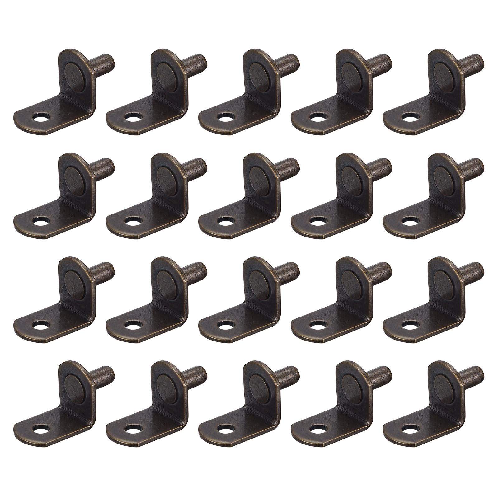 sourcing map Shelf Support Pegs, 80pcs 5mm(1/5") L-Shaped Support ...