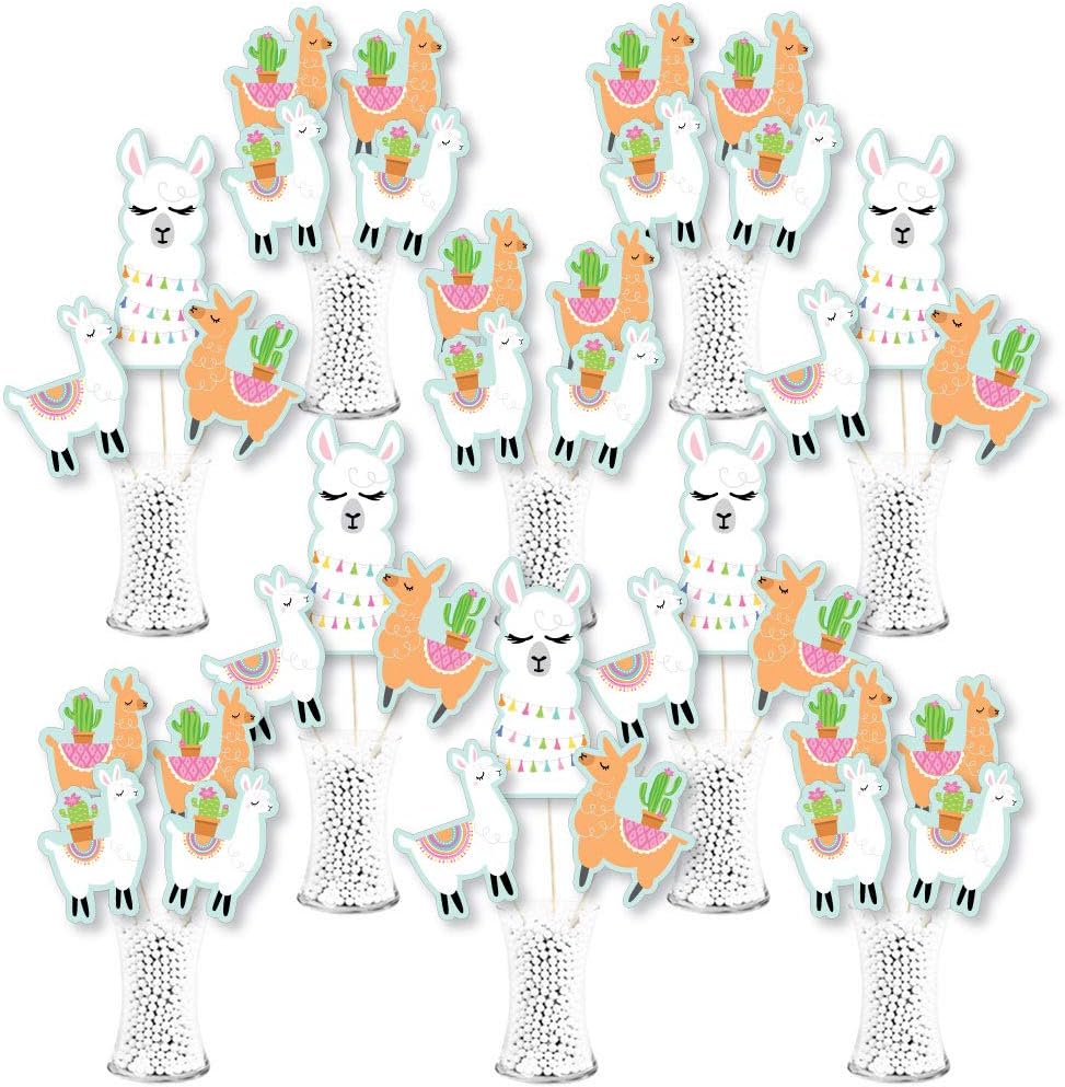 Amazon.com: Big Dot of Happiness Whole Llama Fun - Llama Fiesta Baby ...
