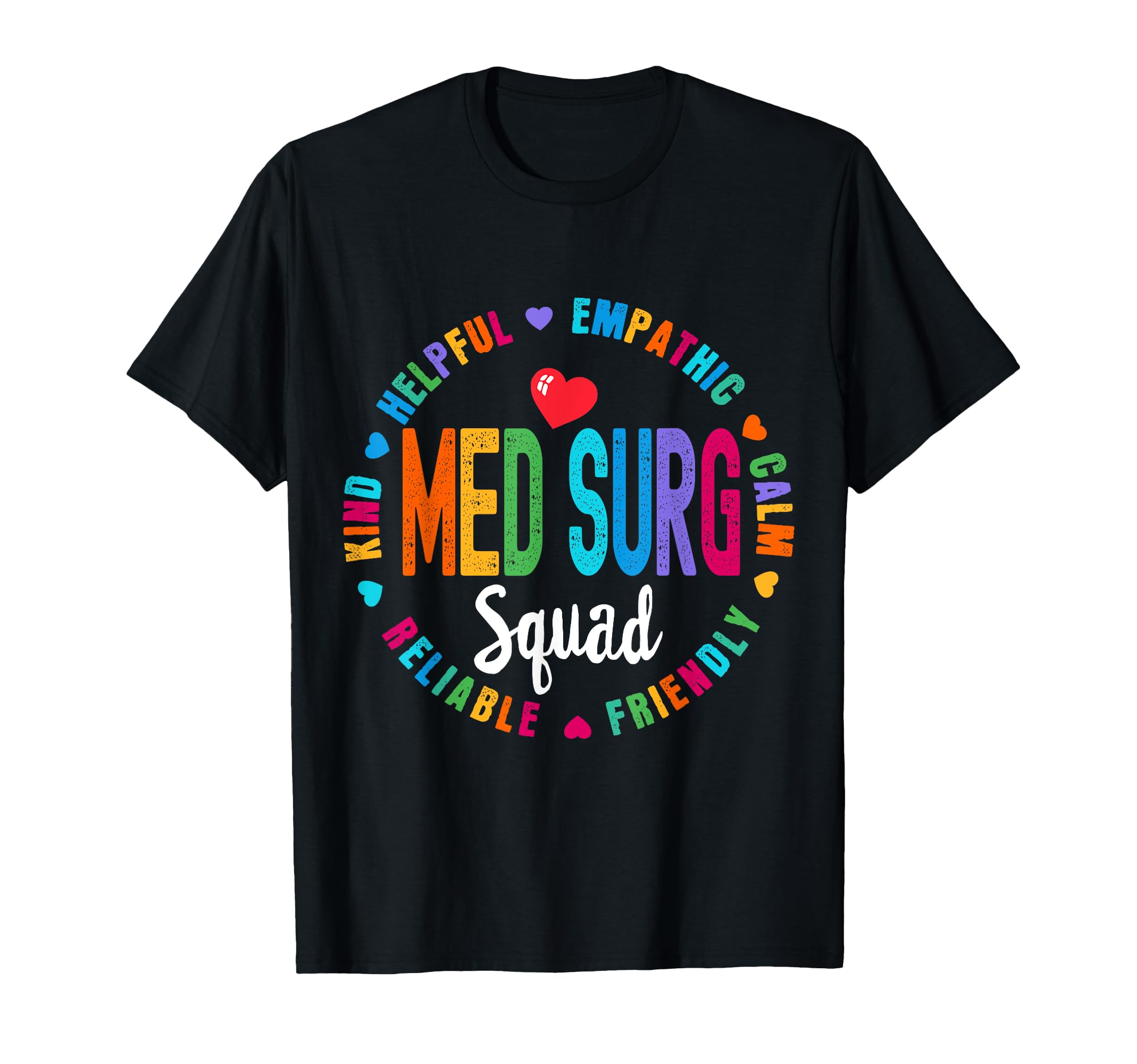 Amazon.com: Med Surg Squad Nurse Team Registered Nursing T-Shirt ...