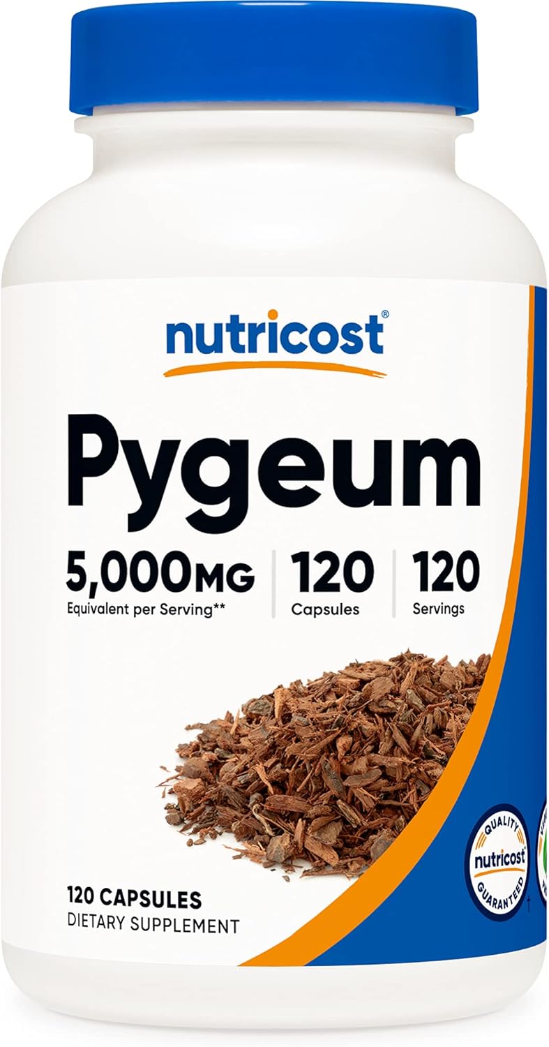 Amazon.com: Nutricost Pygeum 5000mg, 120 Capsules - Veggie Capsules ...