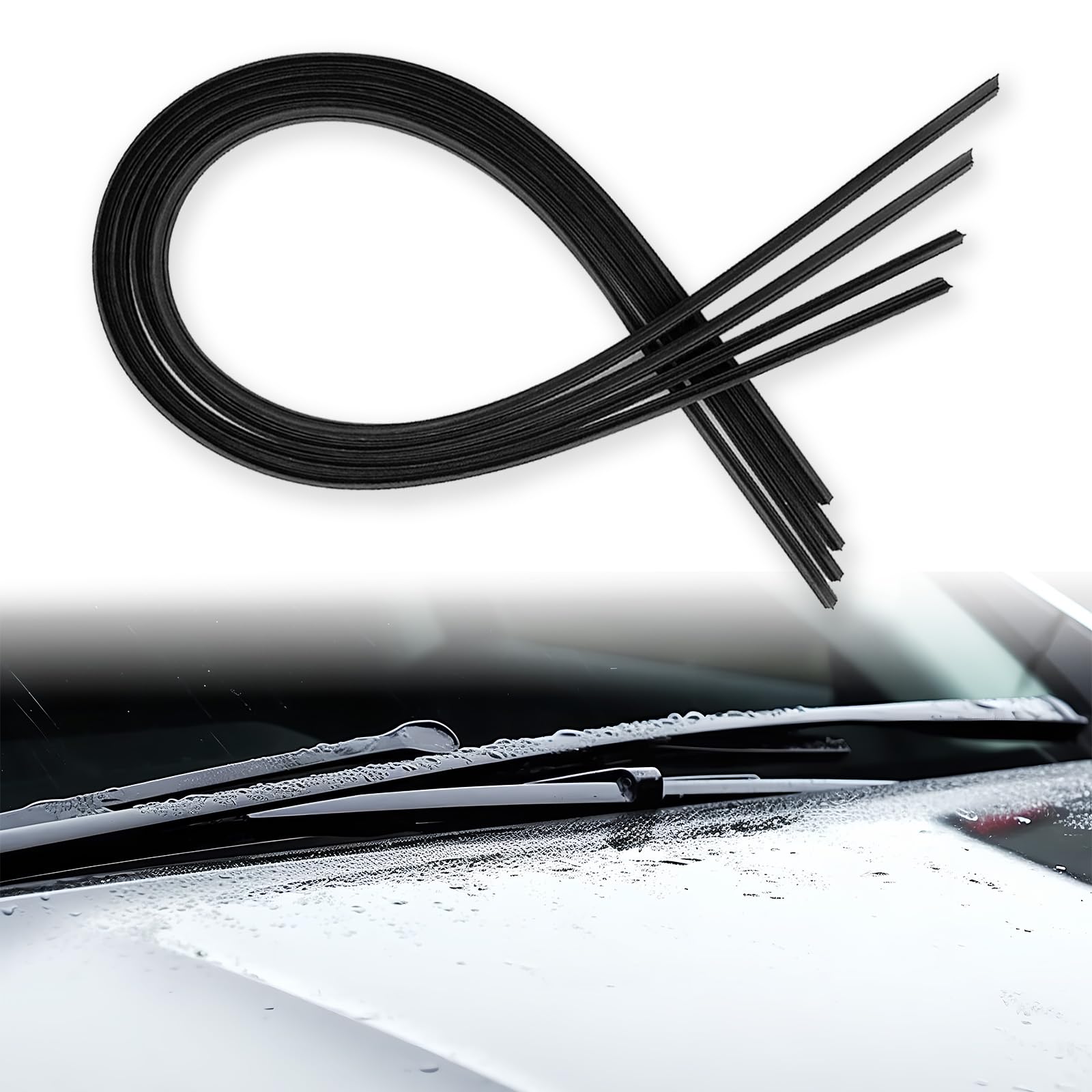 Amazon.com: 4Pcs Automotive Replacement Windshield Wiper Blades ...