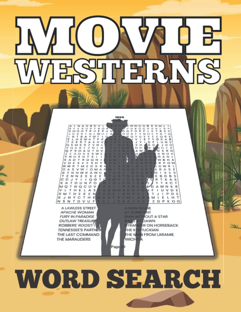 Buy Movie Westerns Word Search: 3 decades of Cinema Westerns, 50s, 60s ...