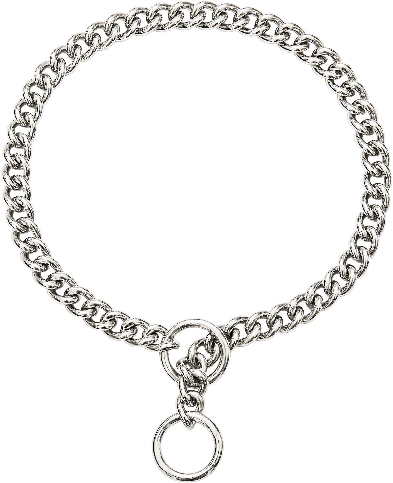 Amazon.com : Aiyidi Heavy Duty Pet Collar, Wide 12/15/18mm Silver Dog ...