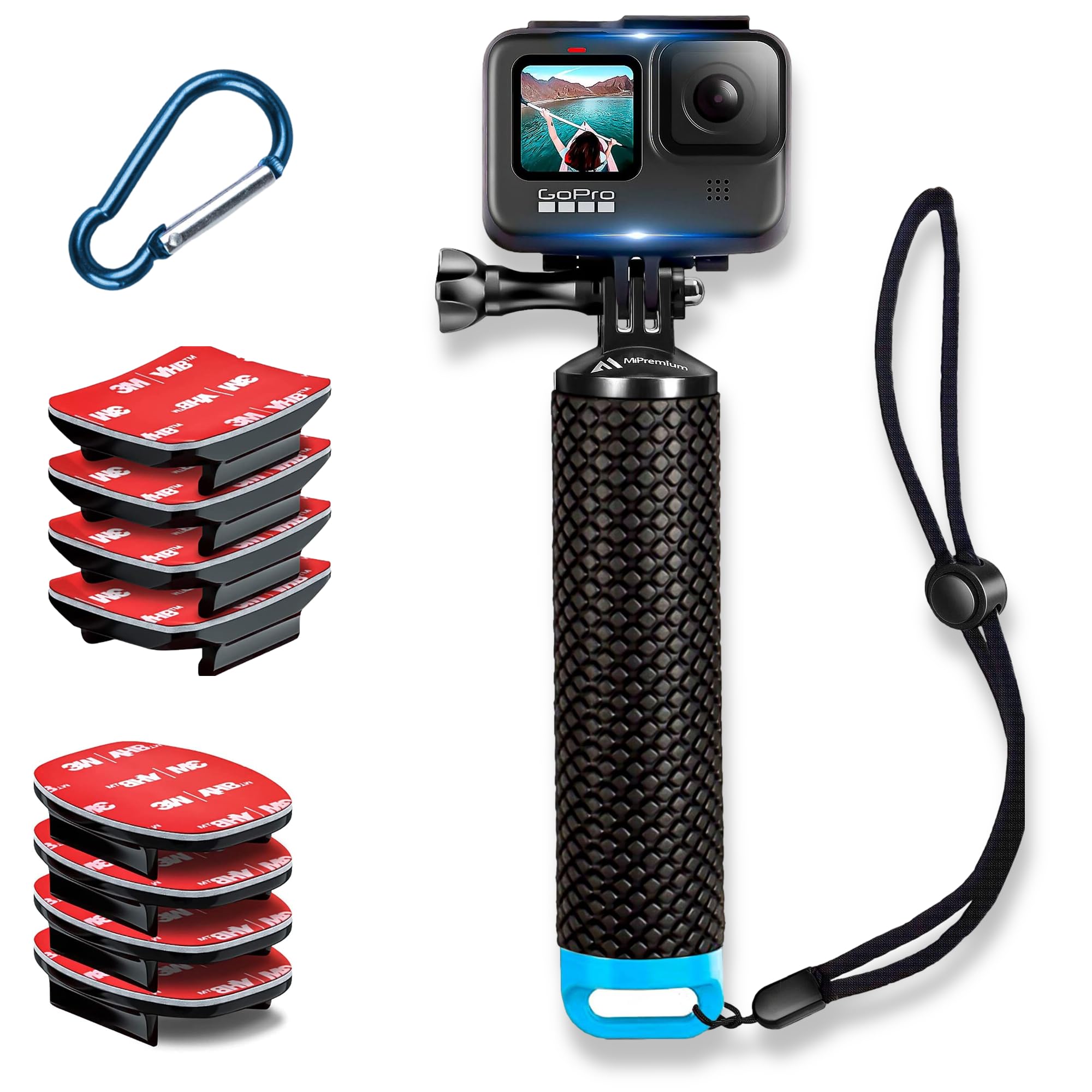 Amazon.com : Adhsive Sticky Pad Mounts (10 x Pack) and Floating Handle ...