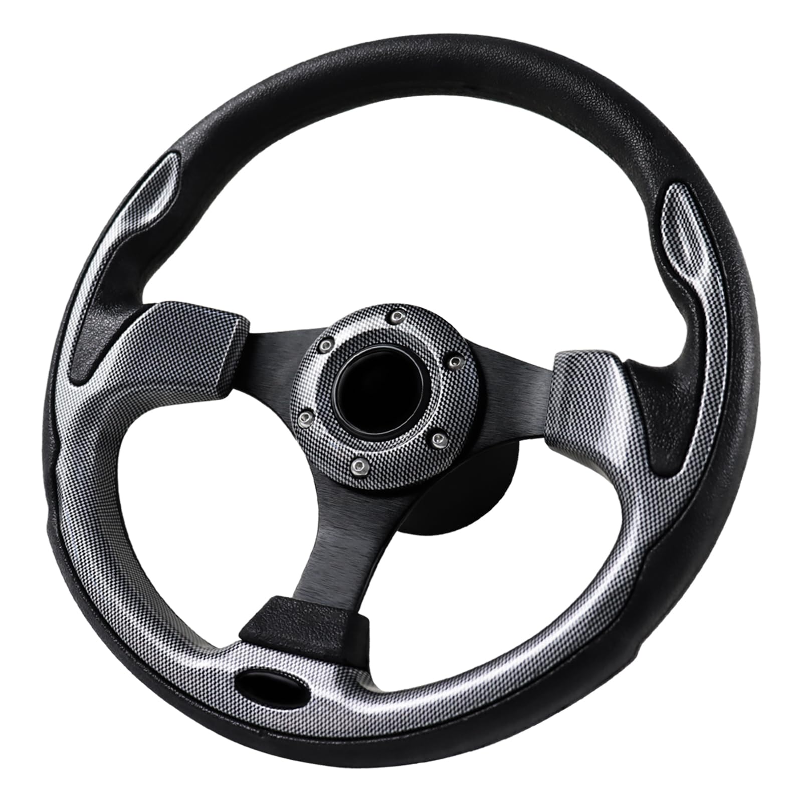 Amazon.com: QYMOPAY 12.5 Inch Boat Steering Wheel with 3/4“ Axle Marine ...