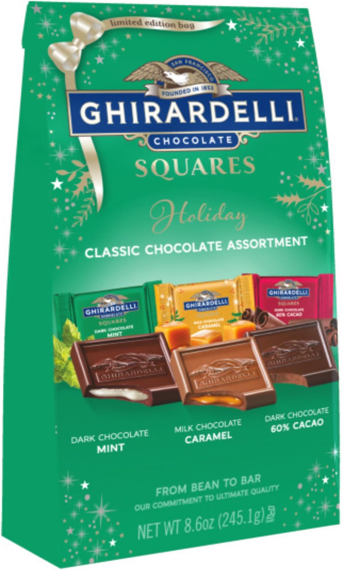 Amazon.com: Ghirardelli Squares Premium Chocolate Four Flavor ...