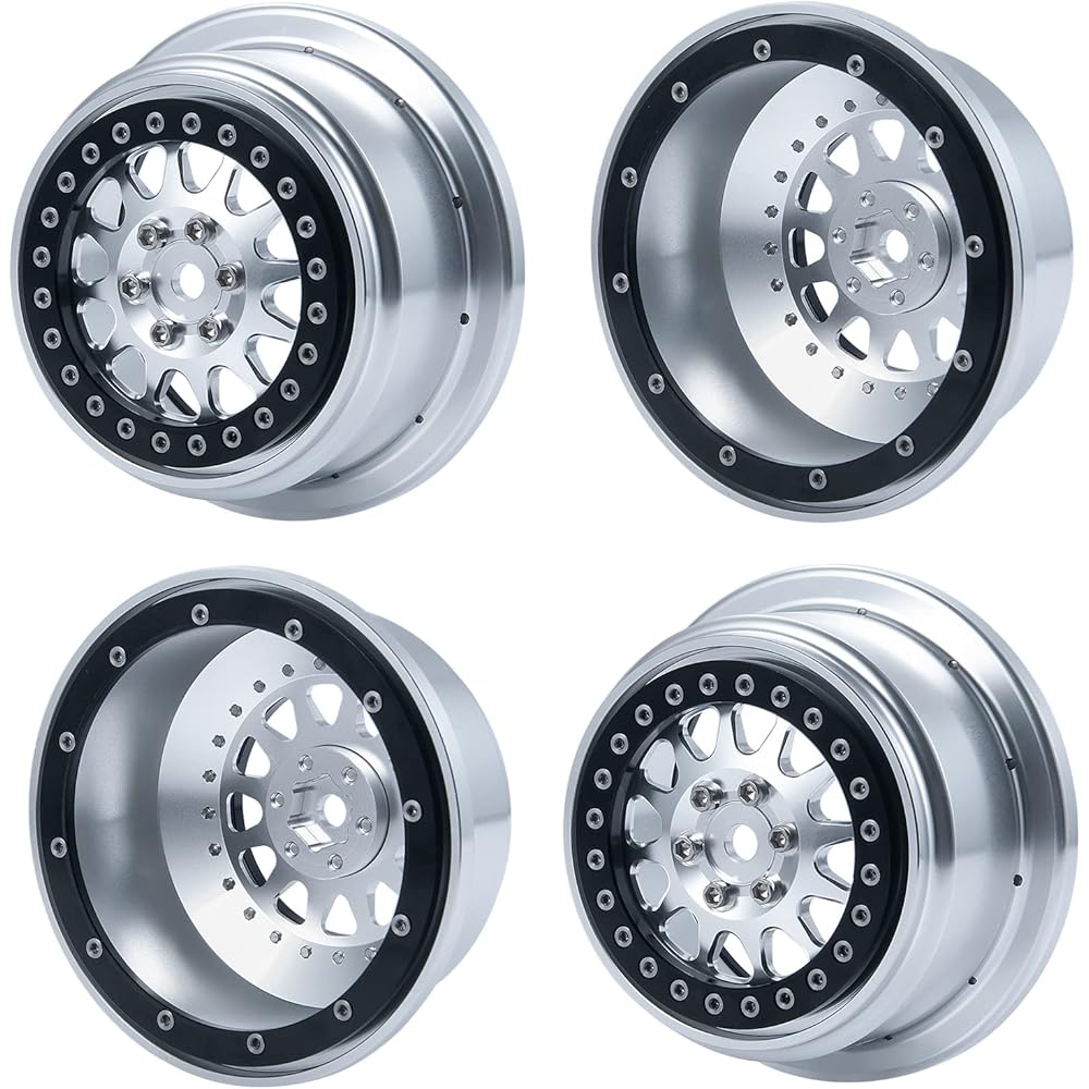 $14/mo - Finance AXSPEED CNC Beadlock Wheel Rims Wheel Hubs for 1:10 Baja Rey RC Car | Buy Now ...