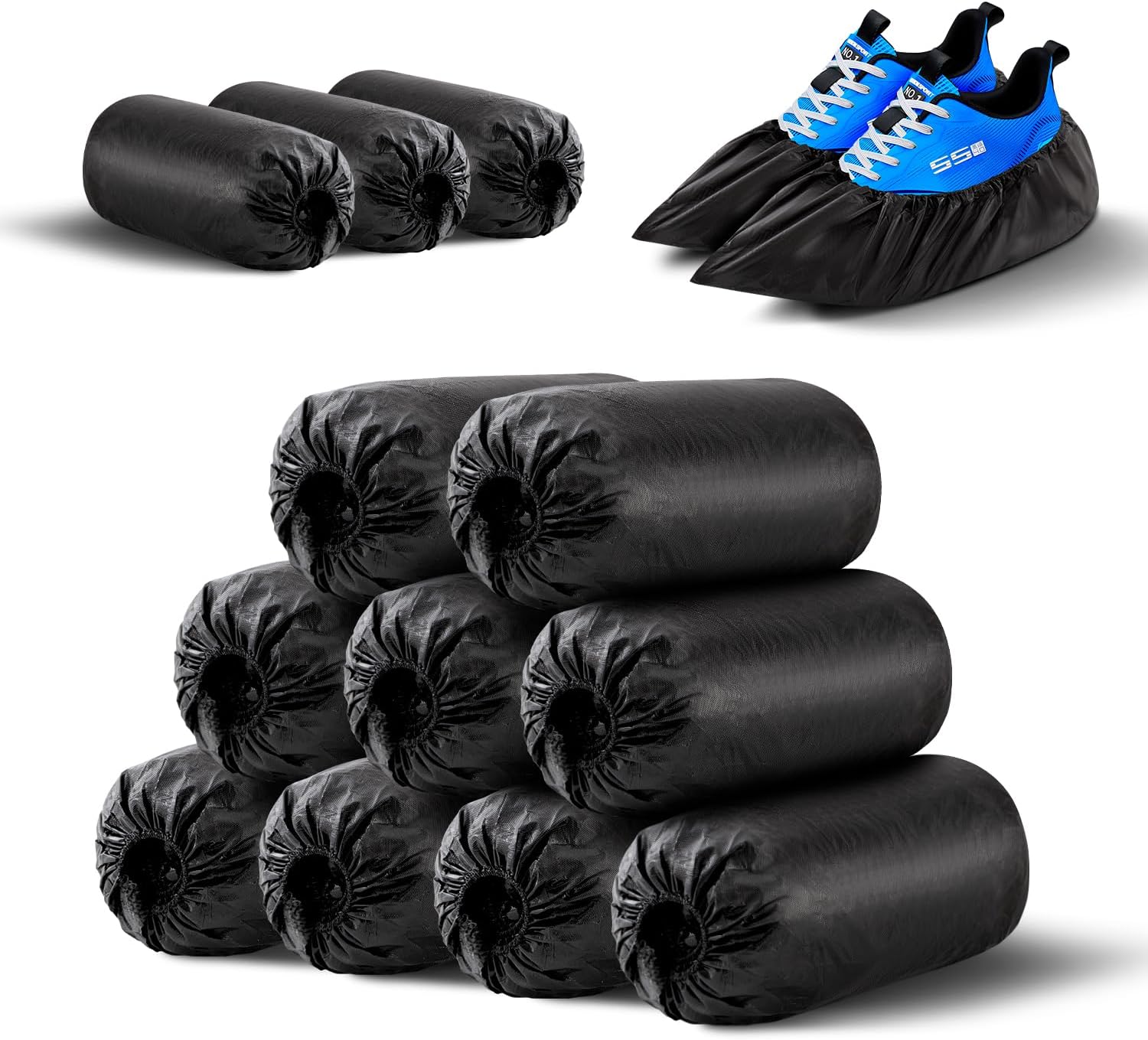 HUADYMEET Shoe Covers Disposable Non Slip For Indoors 100Pack(50 Pairs ...