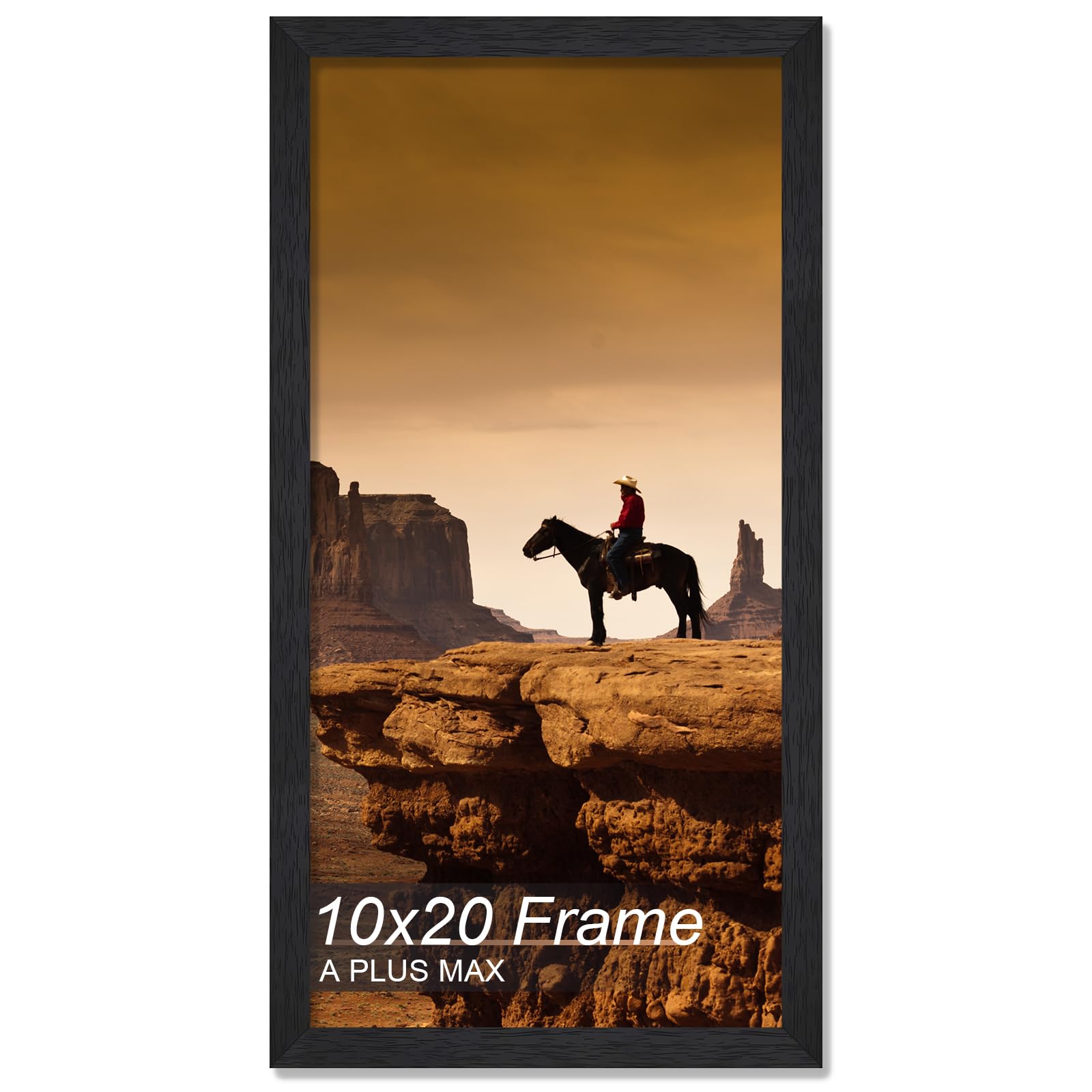 Amazon.com - A PLUS MAX 10x20 Picture Frame, Black Engineered Wood ...