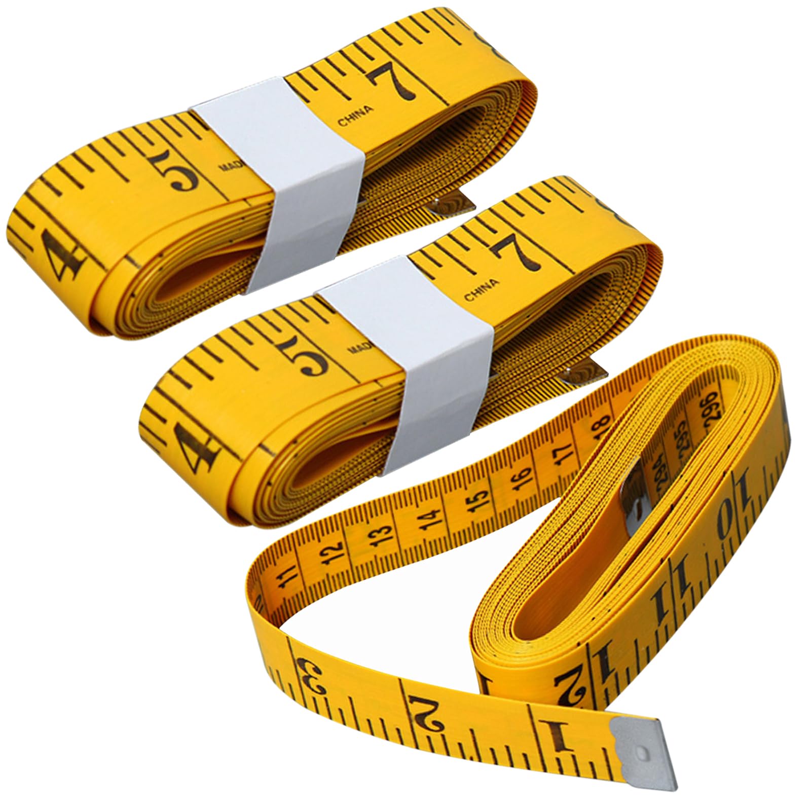 Snapklik.com : 3pcs Soft Tape Measure Double Scale Measuring Tape Body ...