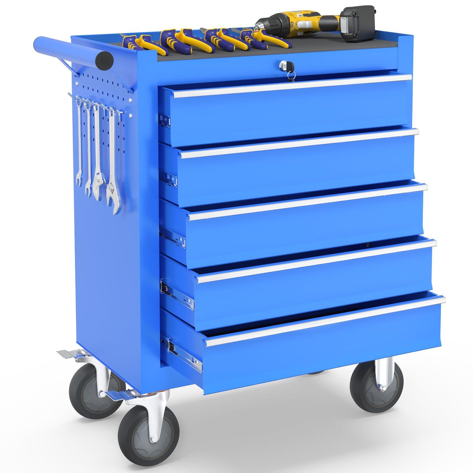 Amazon.com: 5-Drawer Rolling Tool Chest Toolbox, Rolling Tool Box with ...