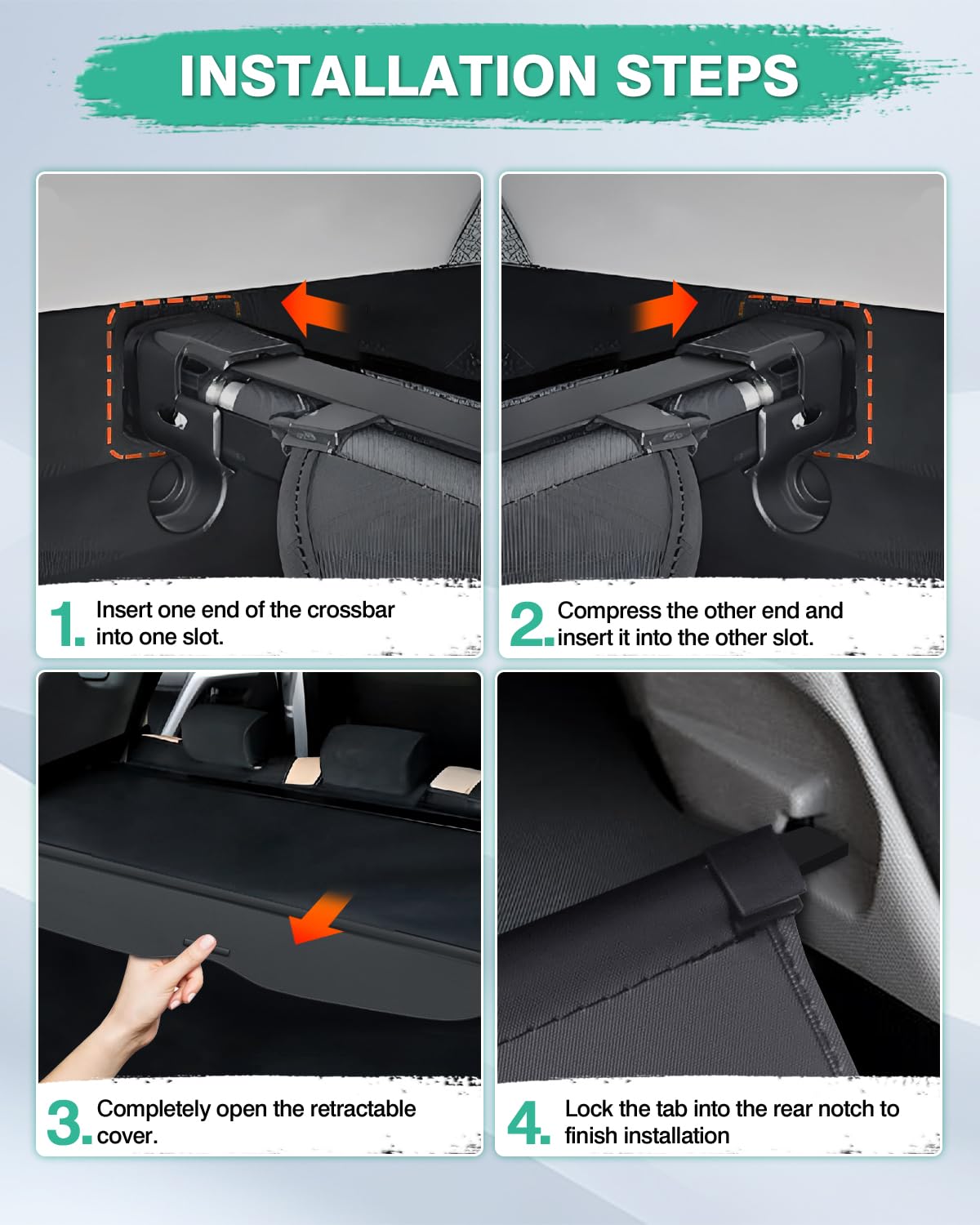 Snapklik.com : Powerty Cargo Cover For 2014-2017 2018 Subaru Forester ...