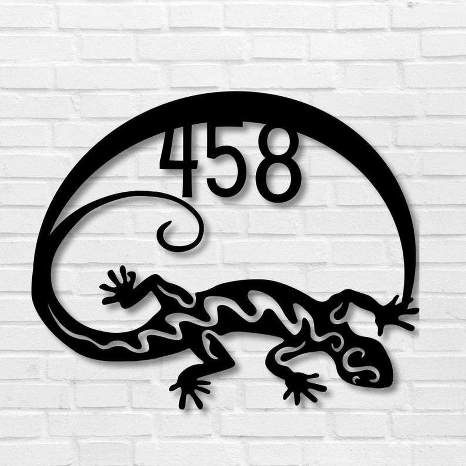 Amazon.com: Personalized Gecko Lizard Address Sign House Number Plaque ...