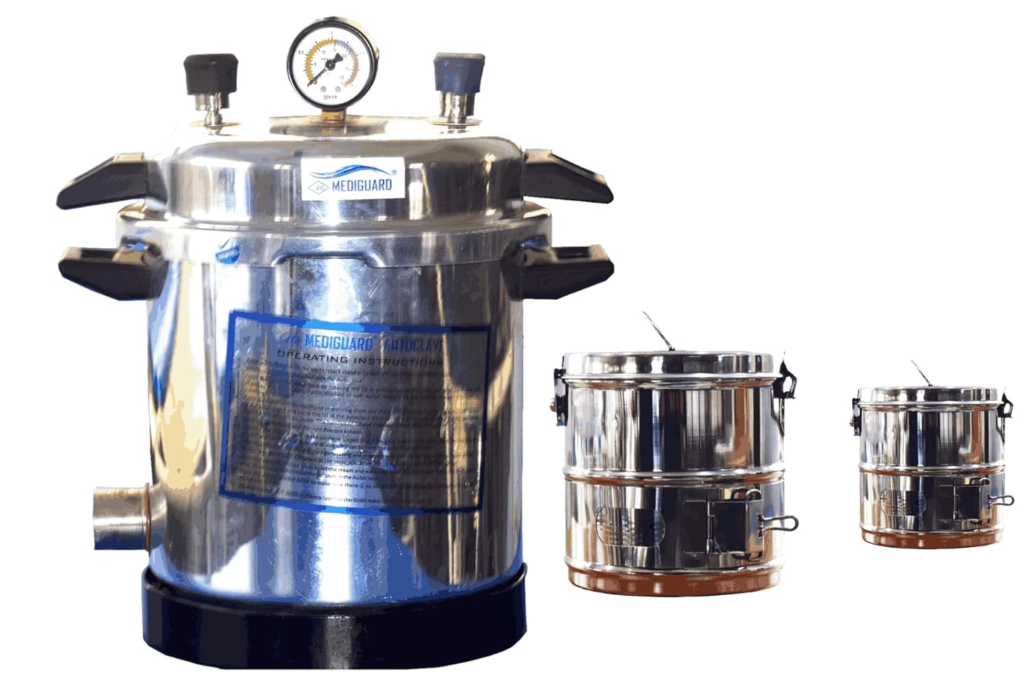 MEDIGUARD Aluminum Mirror Finish, Electric Autoclave Pressure Cooker ...