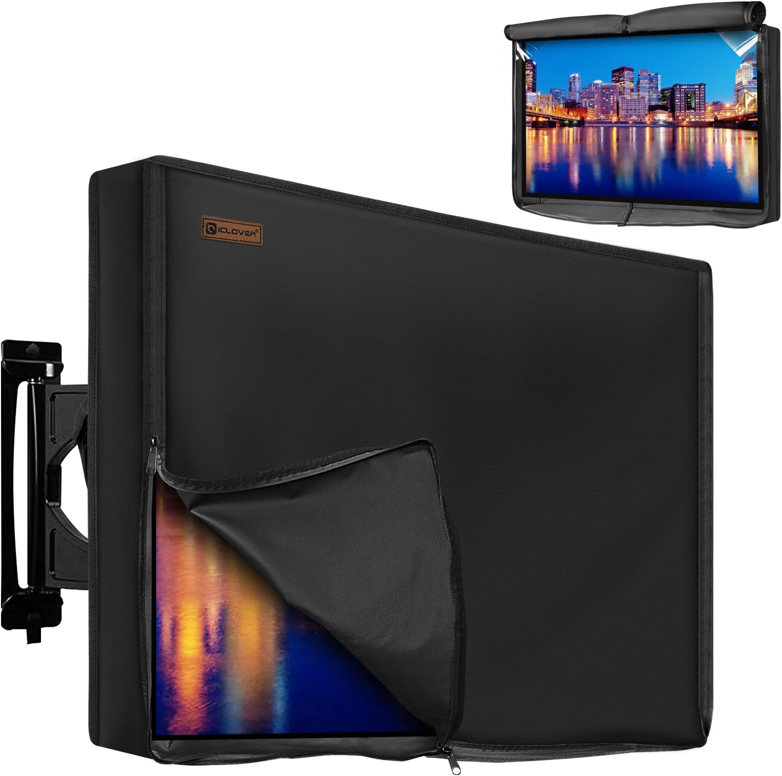 Amazon.com: IC ICLOVER 52-55 inch Outdoor TV Cover, Roll up Front Flap ...