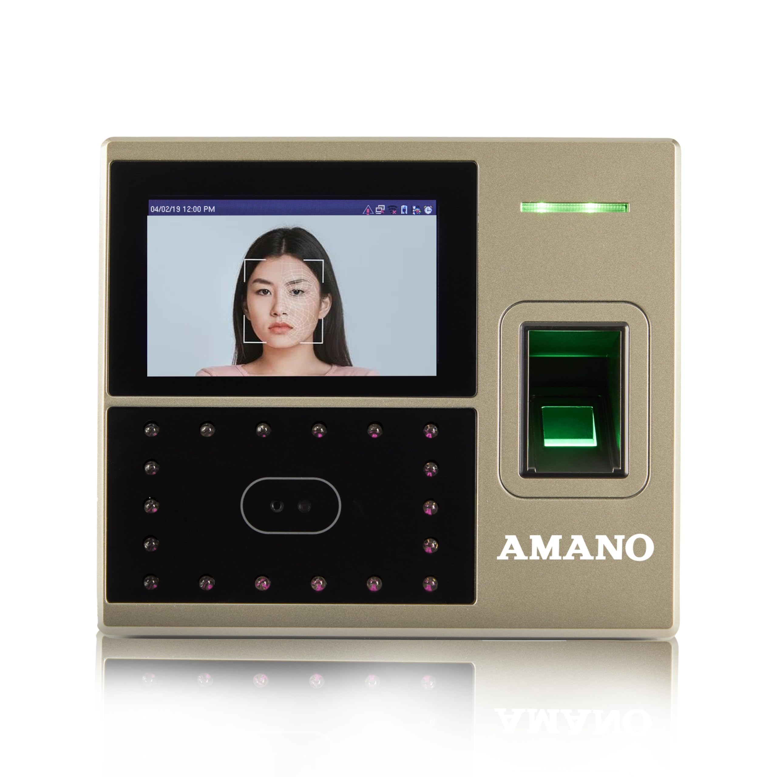 Amazon.com: AMANO AFR-200 Facial Recognition Biometric Touchscreen Time ...