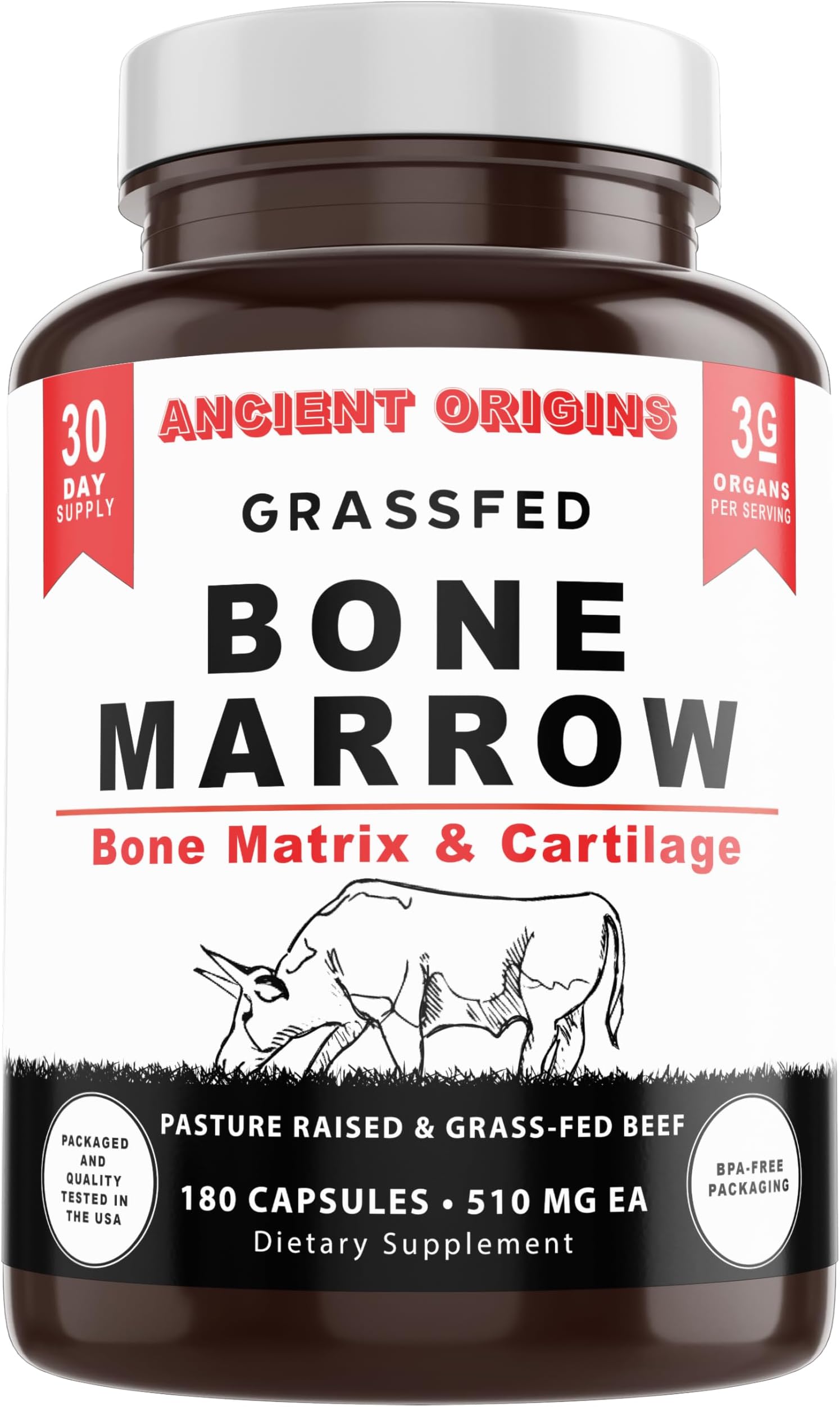 Amazon.com: Grass-Fed Bone Broth Capsules with Collagen from Organic ...