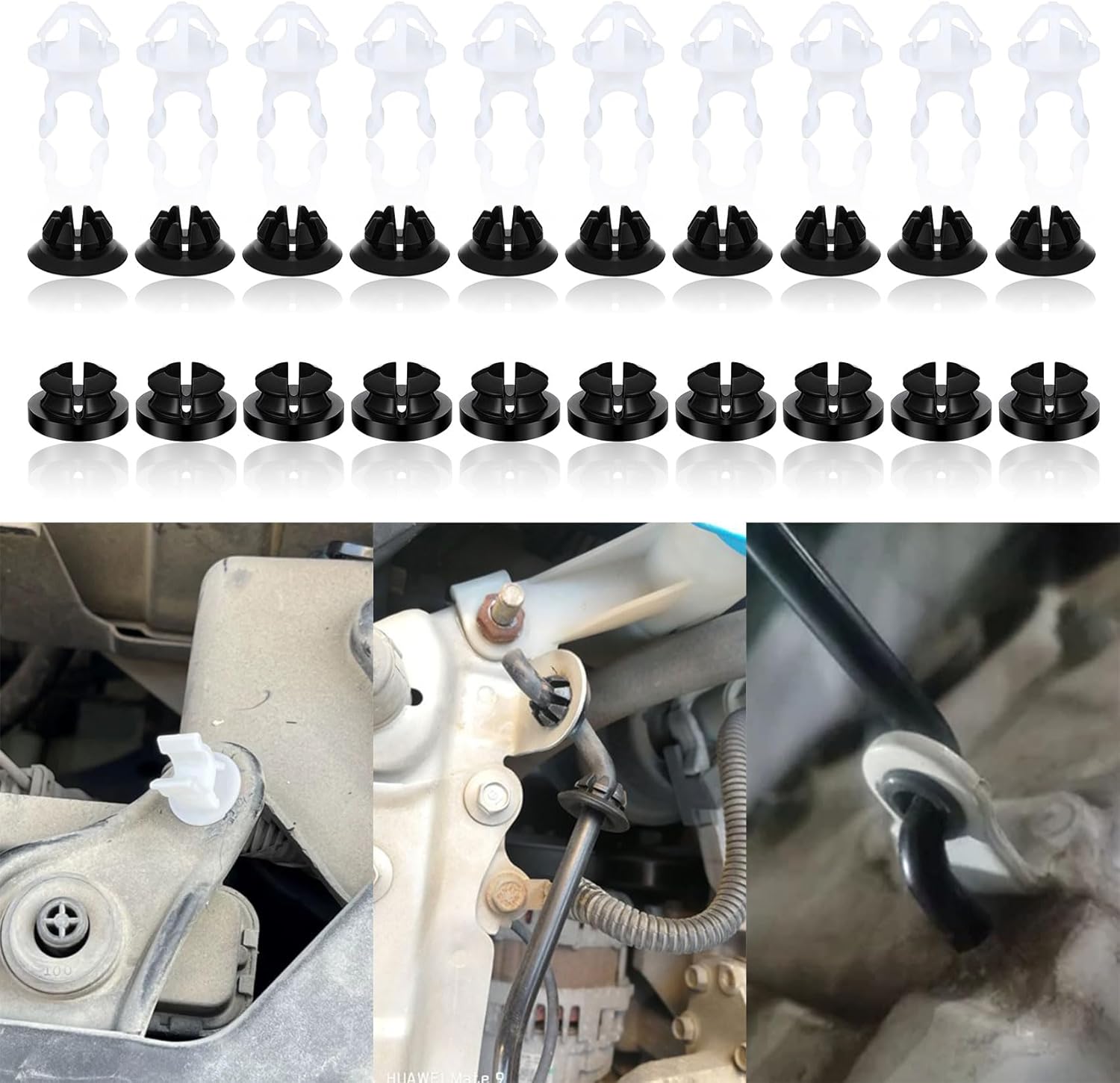 Amazon.com: HEVLE 30PCS Car Hood Support Prop Rod Clips, Car Hood Prop ...