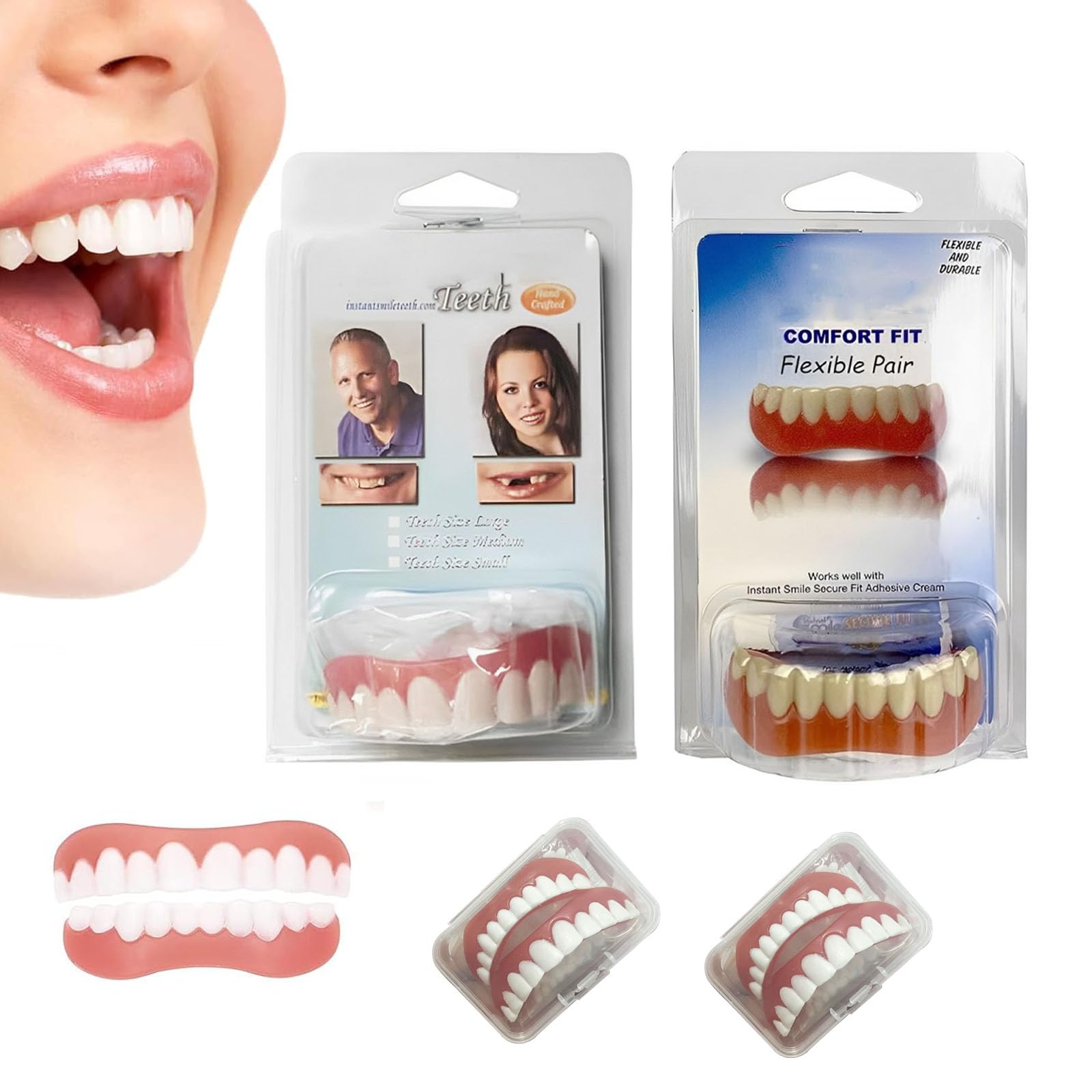 Buy Denture Reliner Kit,3 Set Soft Denture Reline Kit,dentures, Denture ...