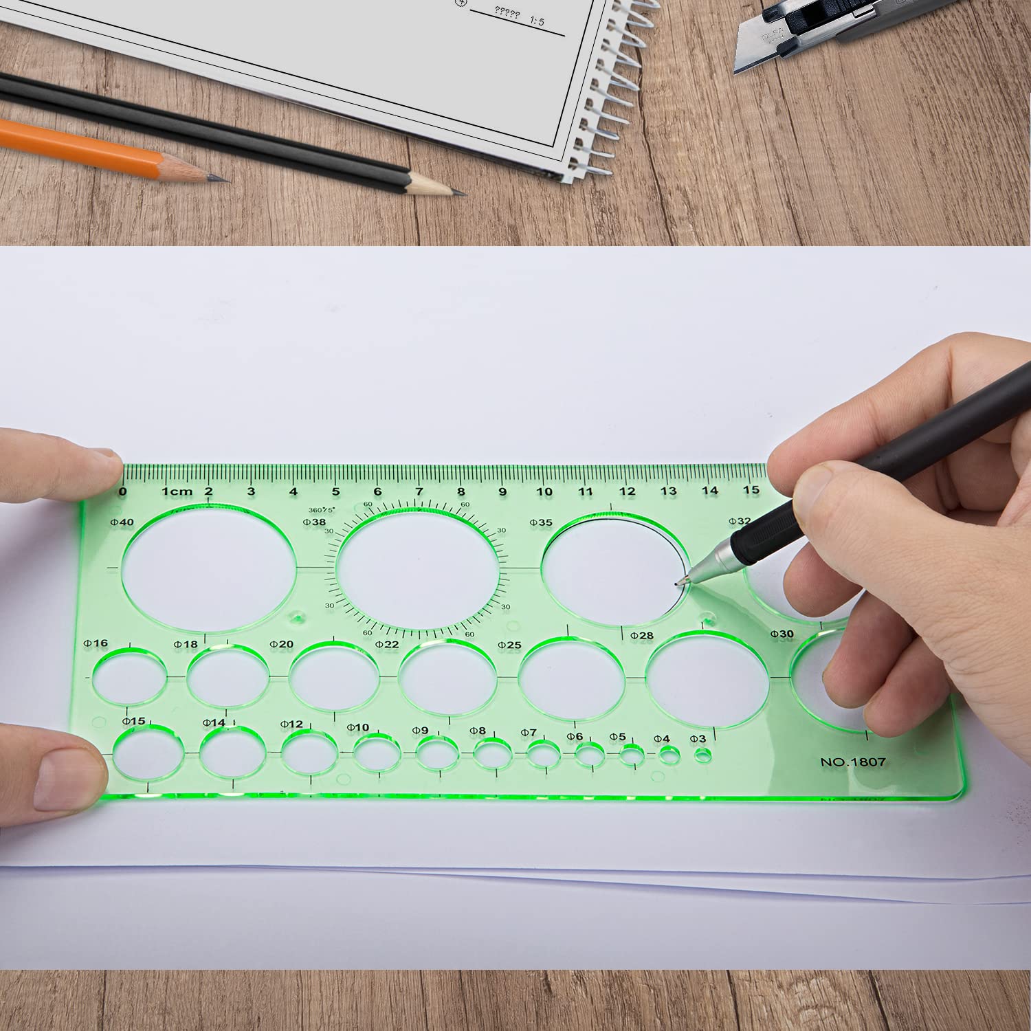 Snapklik.com : Angrox Circle Round Stencil Template Artist Design ...