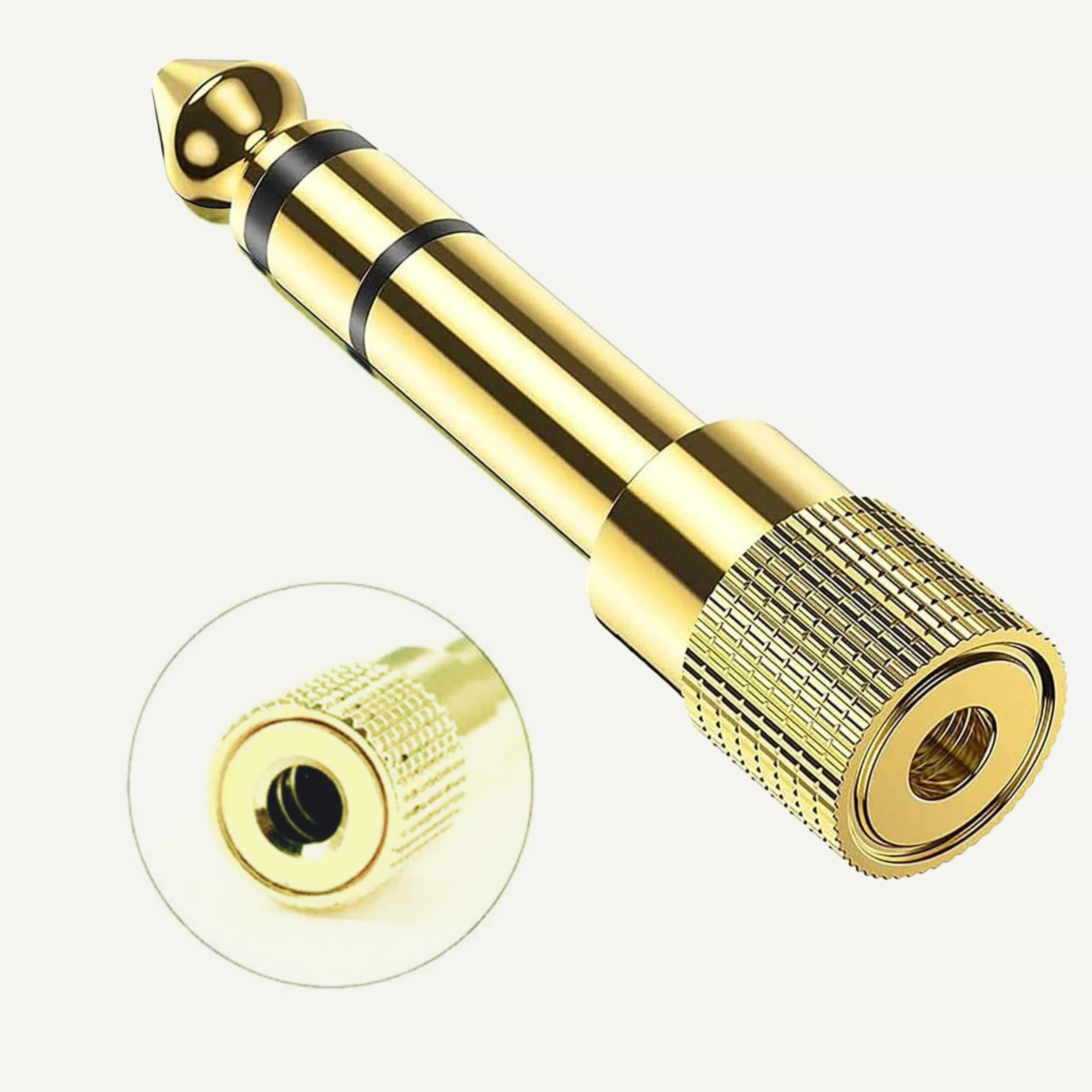 3.5mm to 6.35mm Audio Jack headphone jack adapter and aux adapter - 6 ...