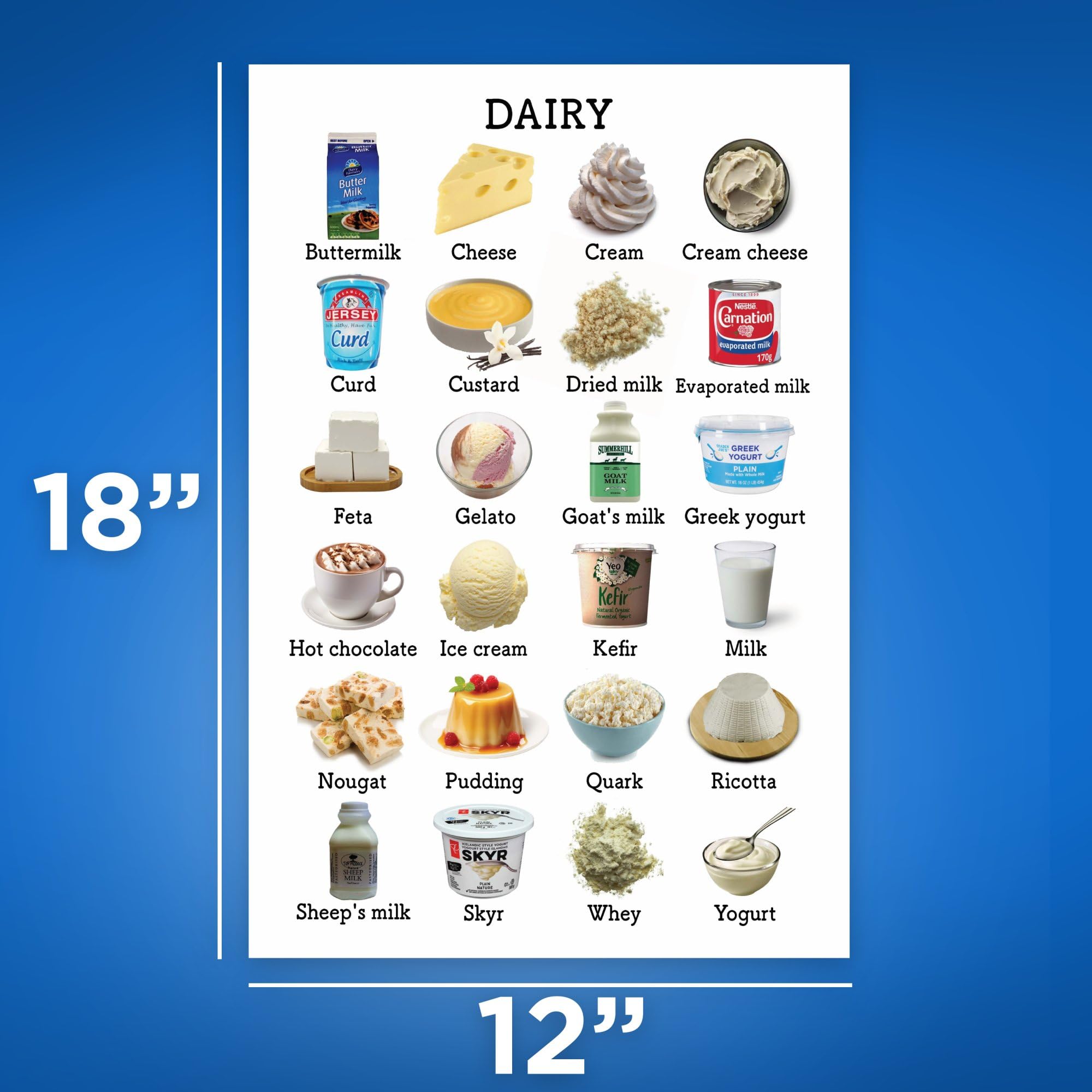 Dairy Food Group List