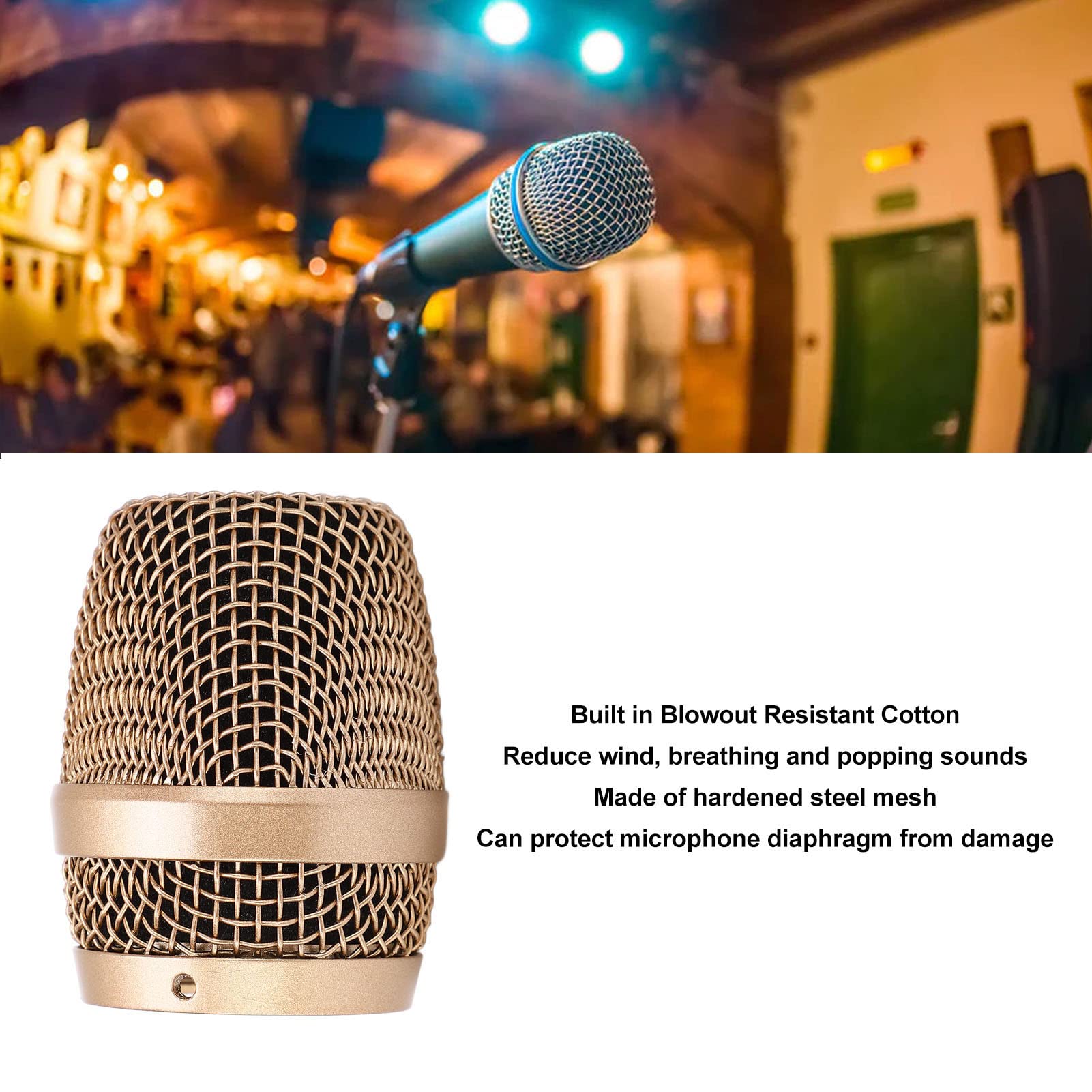 Snapklik.com : Microphone Grille Head, Grille Mic Replacement Head ...