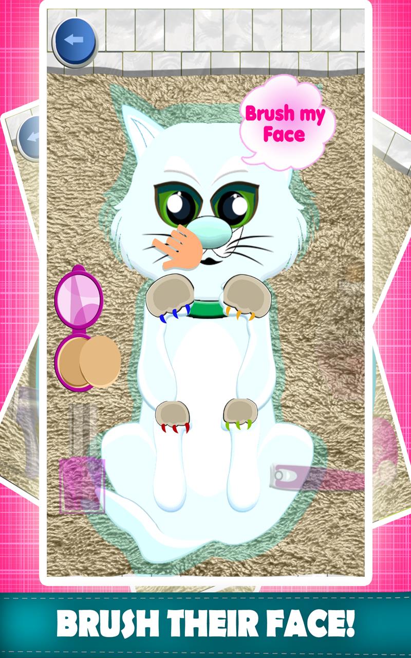 My Little Pet Kitty Cat Makeover Spa Wash Clean & Dress Cute Kittens ...