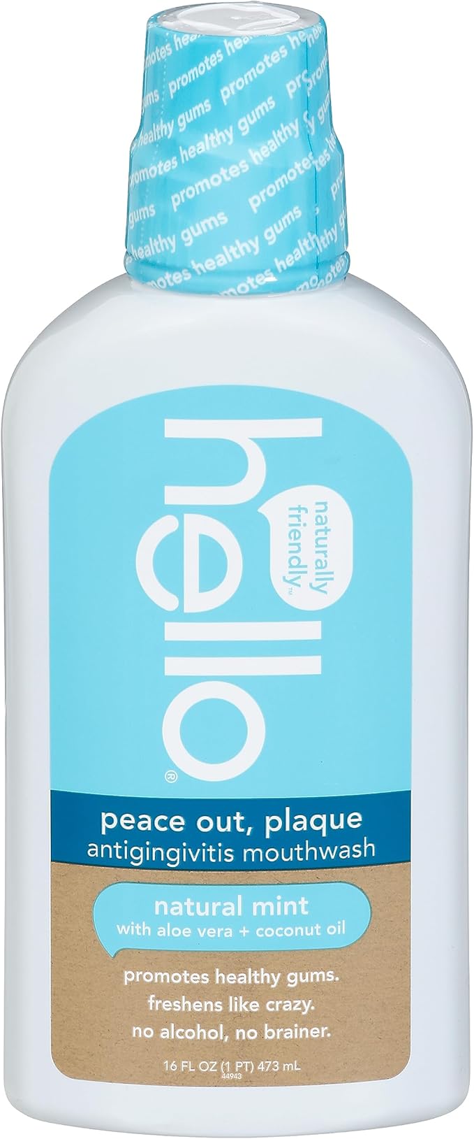 Amazon.com: Hello, Mouthwash, Antigingivitis, Natural Mint : Health ...