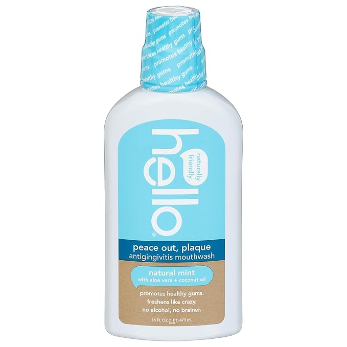 Amazon.com : Hello, Mouthwash, Antigingivitis, Natural Mint : Health ...