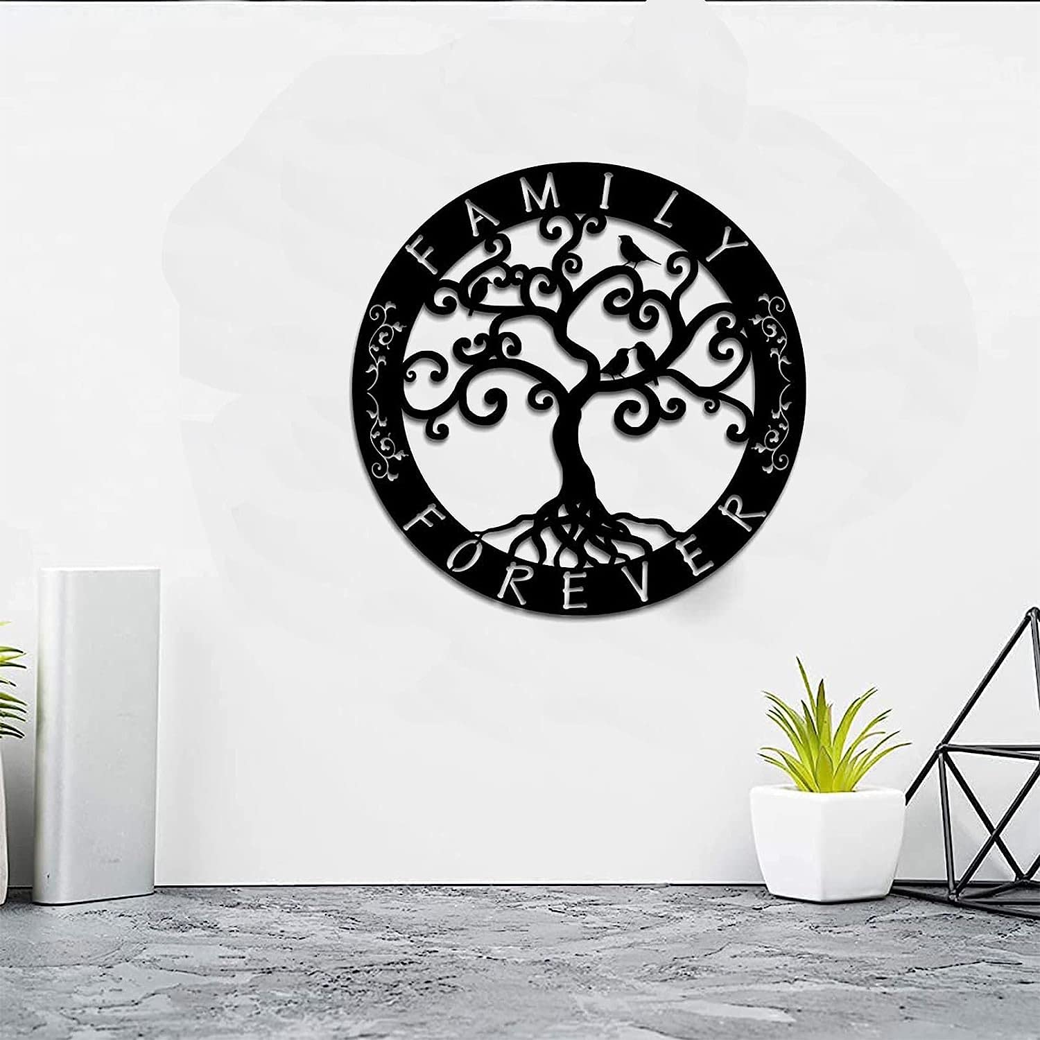 Grote Stamboom Silhouet Hand Getekend Stamboom Silhouet | Premium