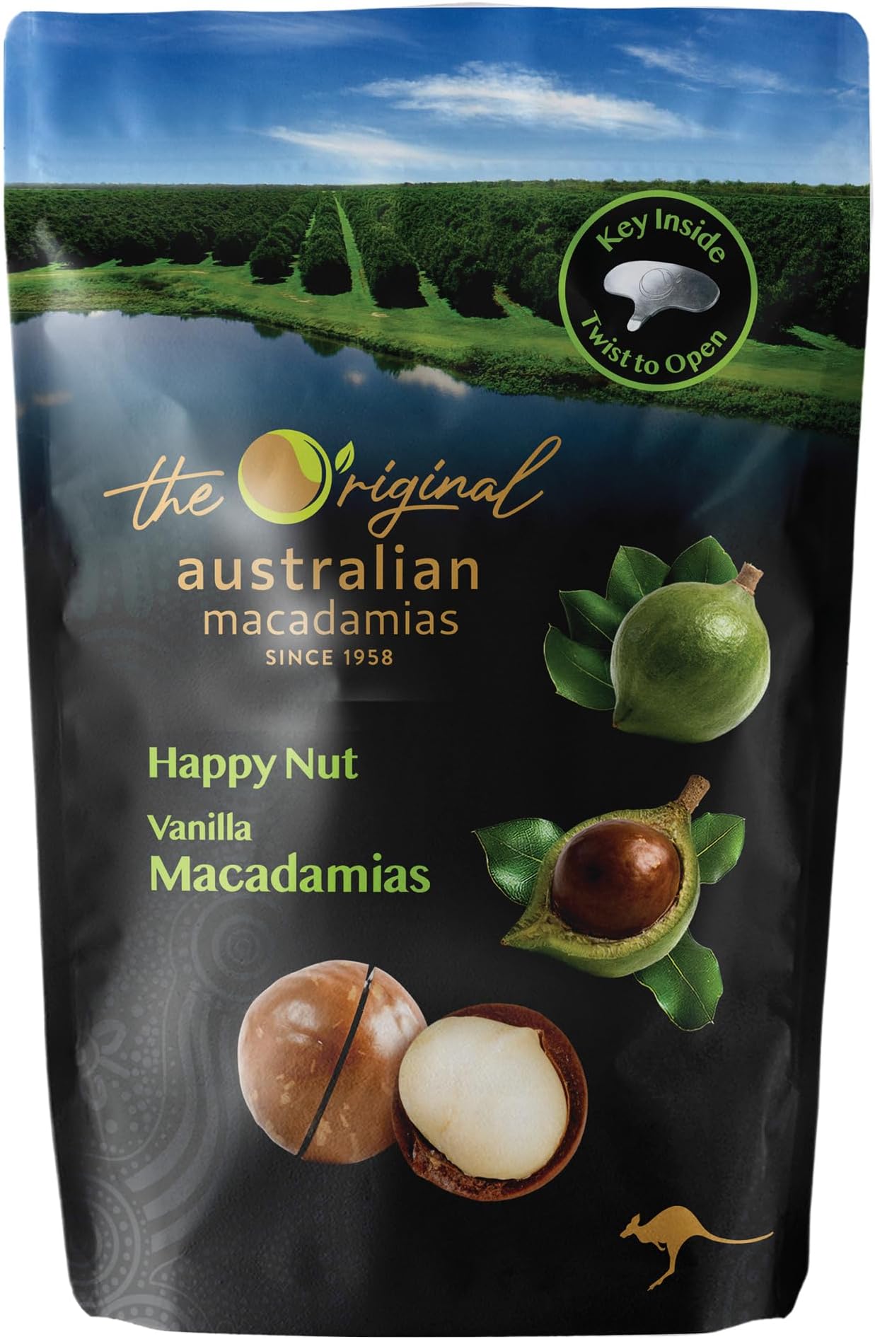 Amazon.com : Macadamias Australia Happy Nut Vanilla Macadamias 225g ...