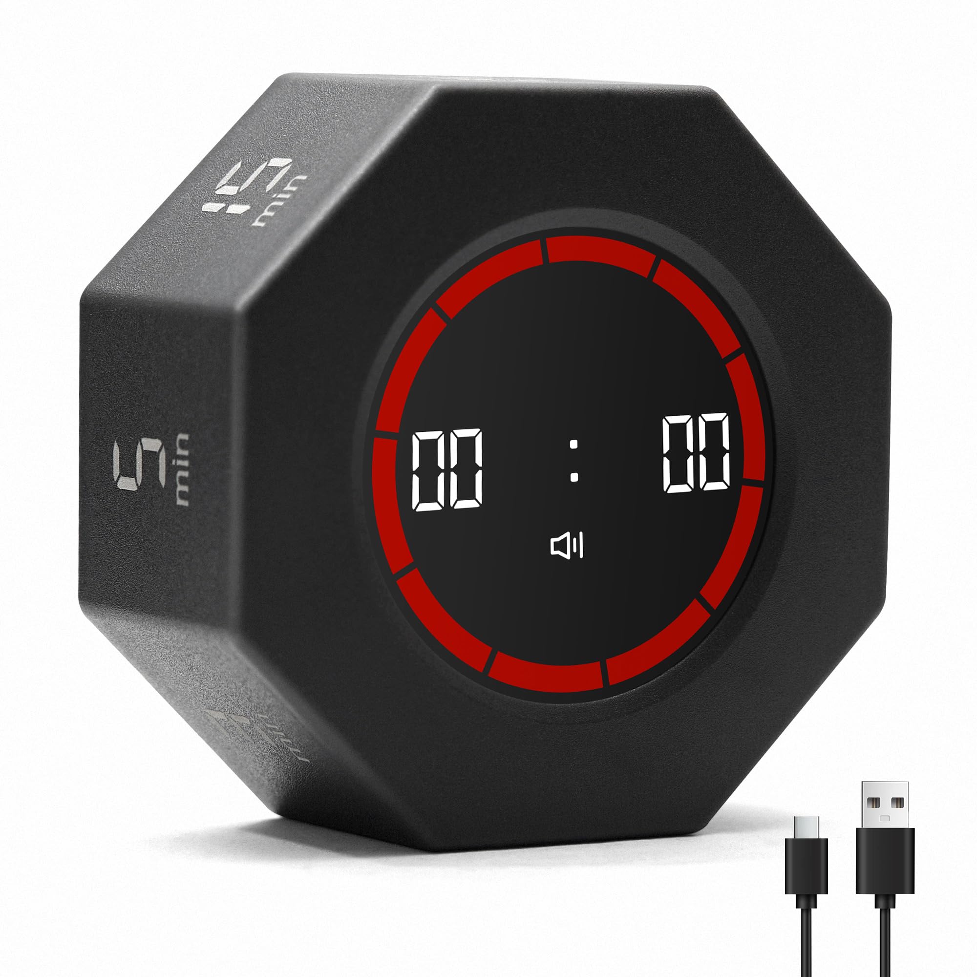 Amazon.com: Visual Countdown Timer 1,3,5,15,30,60,90 Minutes Preset ...