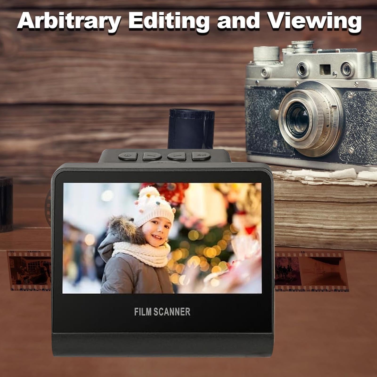 Film Developing Kit 22MP Film & Slide Scanner With 5" LCD - Convert ...