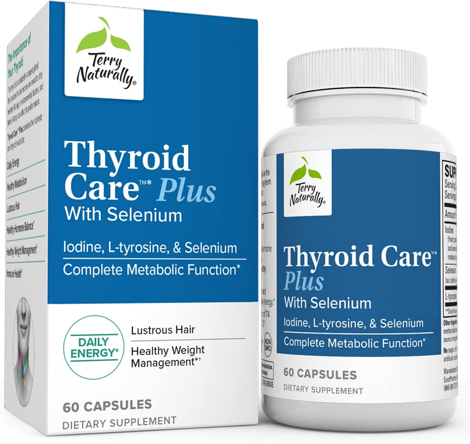 Buy Terry Naturally Thyroid Care Plus - 60 Capsules, Pack of 2 - with ...