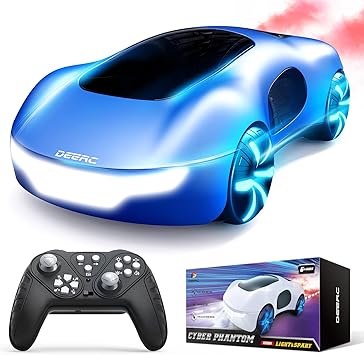 Amazon.com: DEERC Sci-fi Remote Control Car, Toy RC Car W/Dual Fog ...