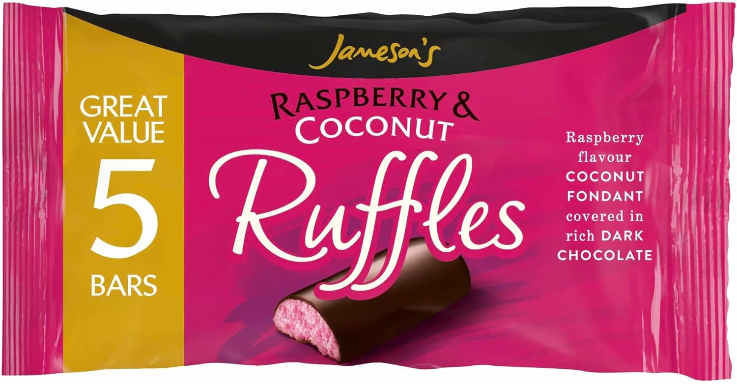 Jamesons Raspberry & Coconut Ruffles 26g 5 Bars : Amazon.co.uk: Grocery