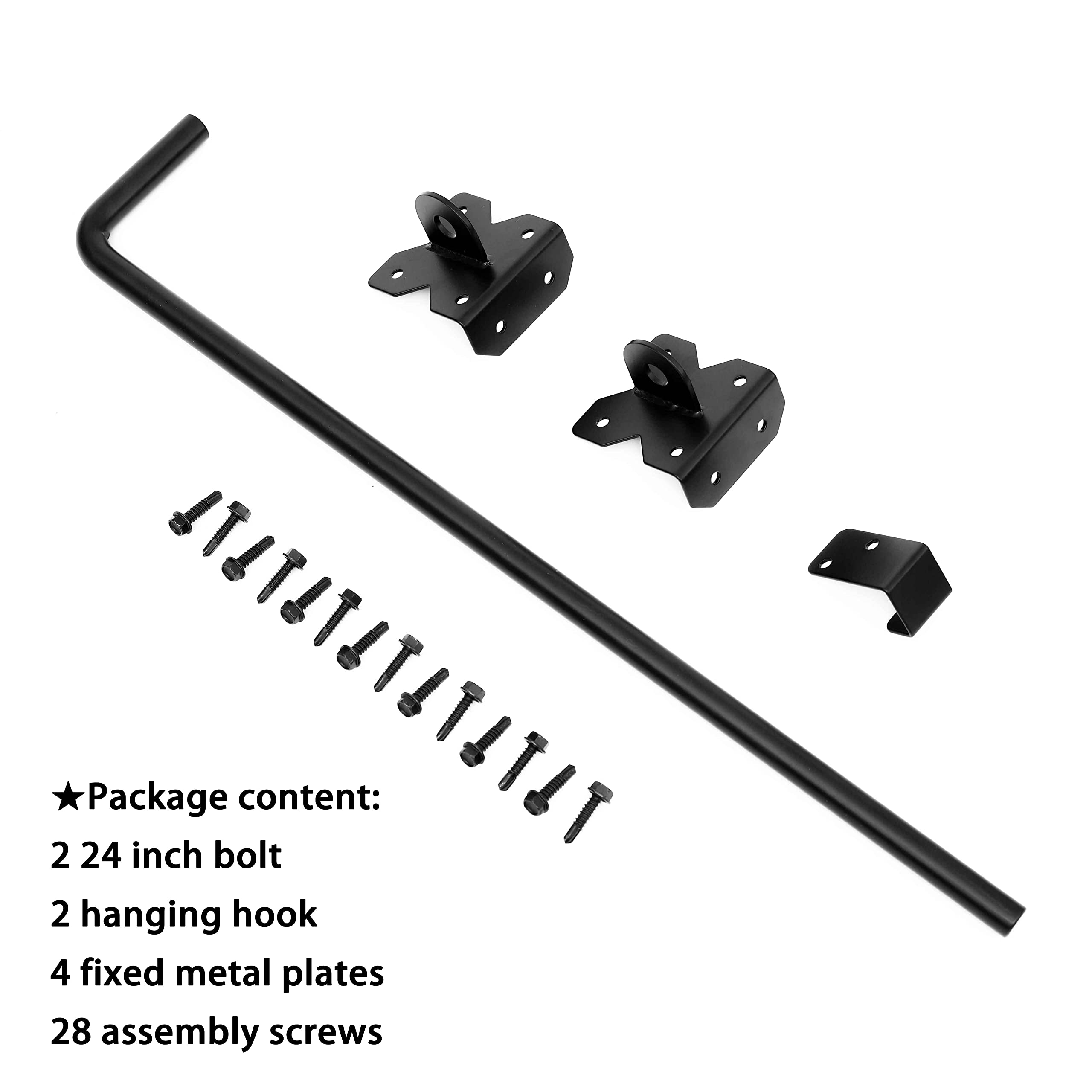 Heavy Duty 24 inch Cane Bolt Drop Rod Gate Drop Pin Steel Material -2 ...