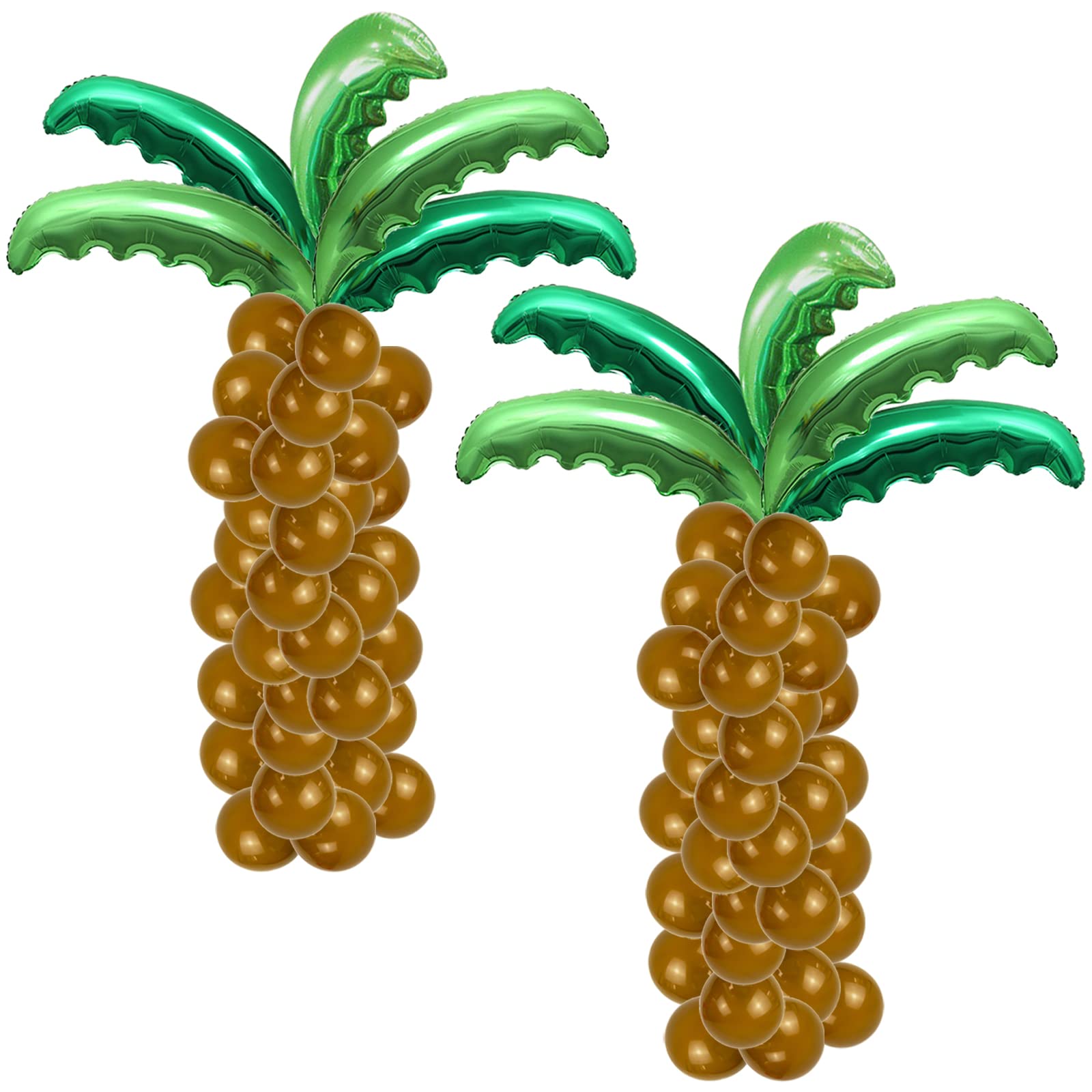 Amazon.com: 110Pcs Coconut Balloons Set Palm Tree Leaves Balloons 10Pcs ...