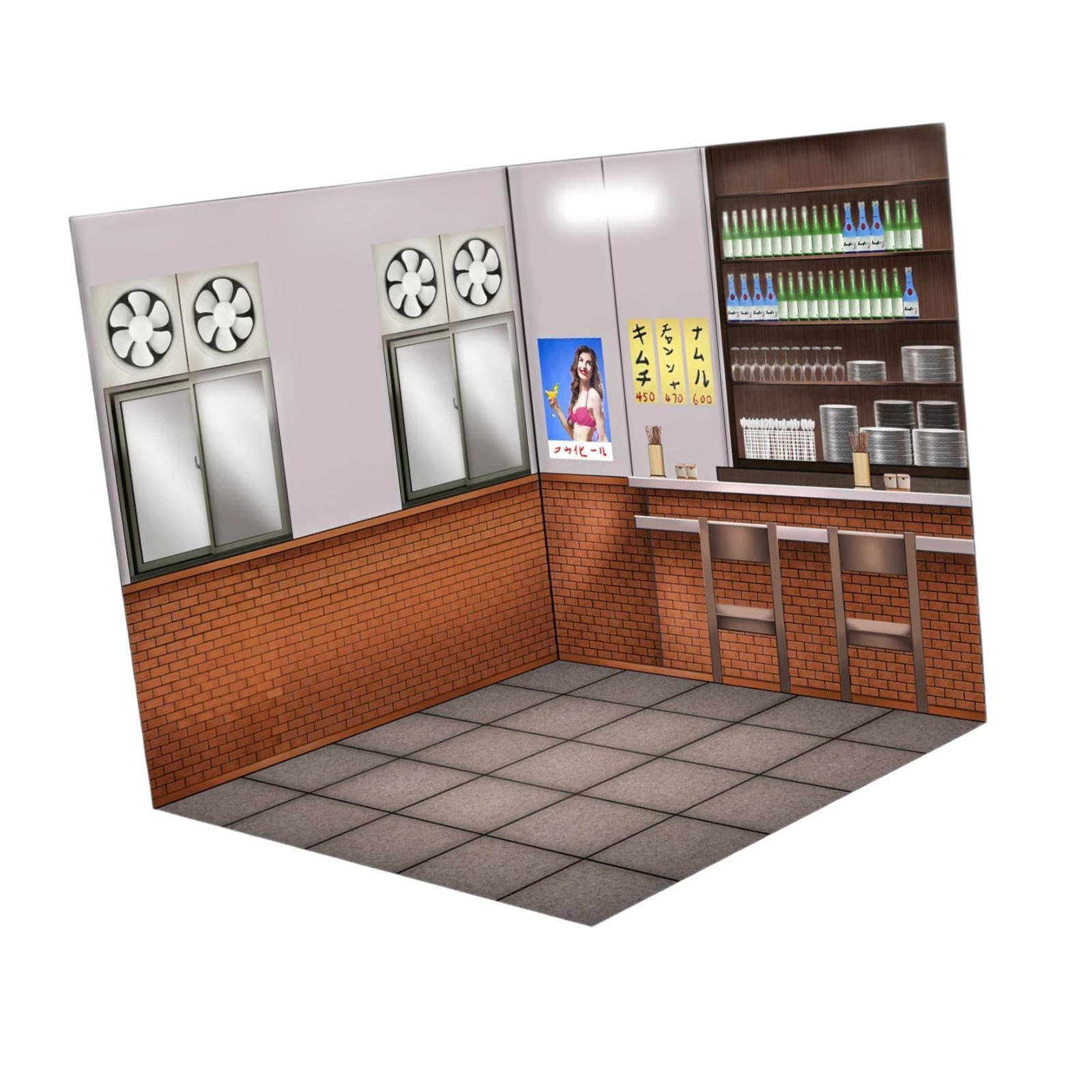 Amazon | STARTIST 1:6スケールの背景シーンレイアウトシーン、ディスプレイシミュレーションジオラマ、ミニダイキャストカー用ディスプレイレイアウト車両モデルショーケース ...