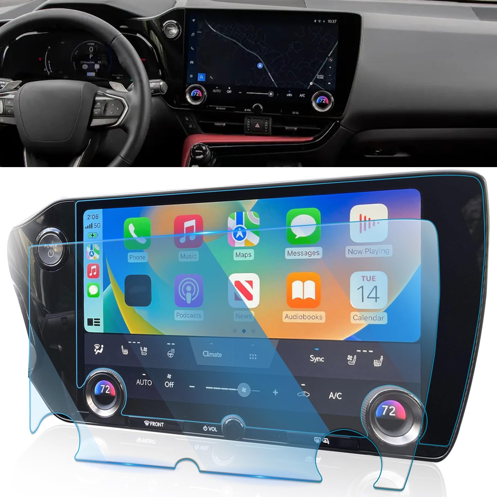 Amazon.com: Coleya (2PCS) for 2023 2024 Lexus UX 250h Screen Protector ...