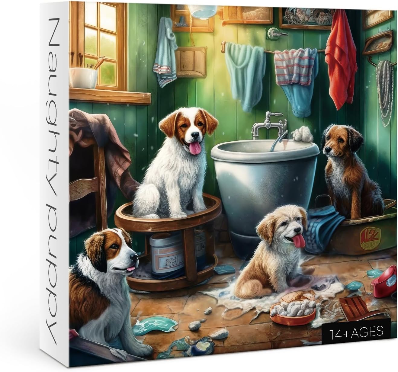 Amazon.com: Puppy Puzzles for Adults 1000 Piece, Funny Dog Jigsaw ...
