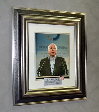 Amazon.com: Senator JOHN McCAIN Signed Autograph, FRAME, Plaque, COA ...