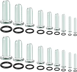 Amazon.com: HINGTAI 18Pcs Glass Ear Stretching Kit Ears Gauges 1.6-7mm ...