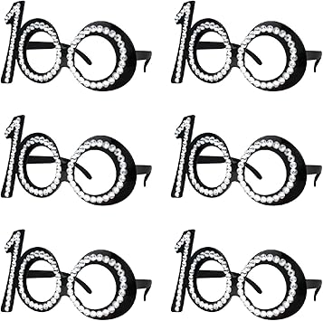 Amazon.com: Ocean Line 100th Birthday Glasses - 100 Days of School ...