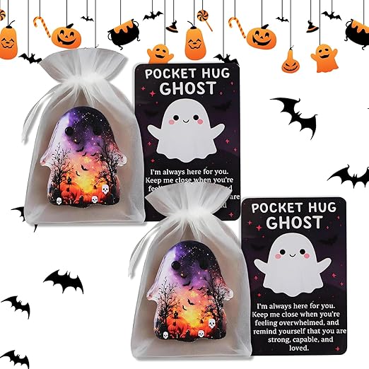 Amazon.com : Ghost Pocket Cards, Pocket Hug Ghosts with Encouragement ...
