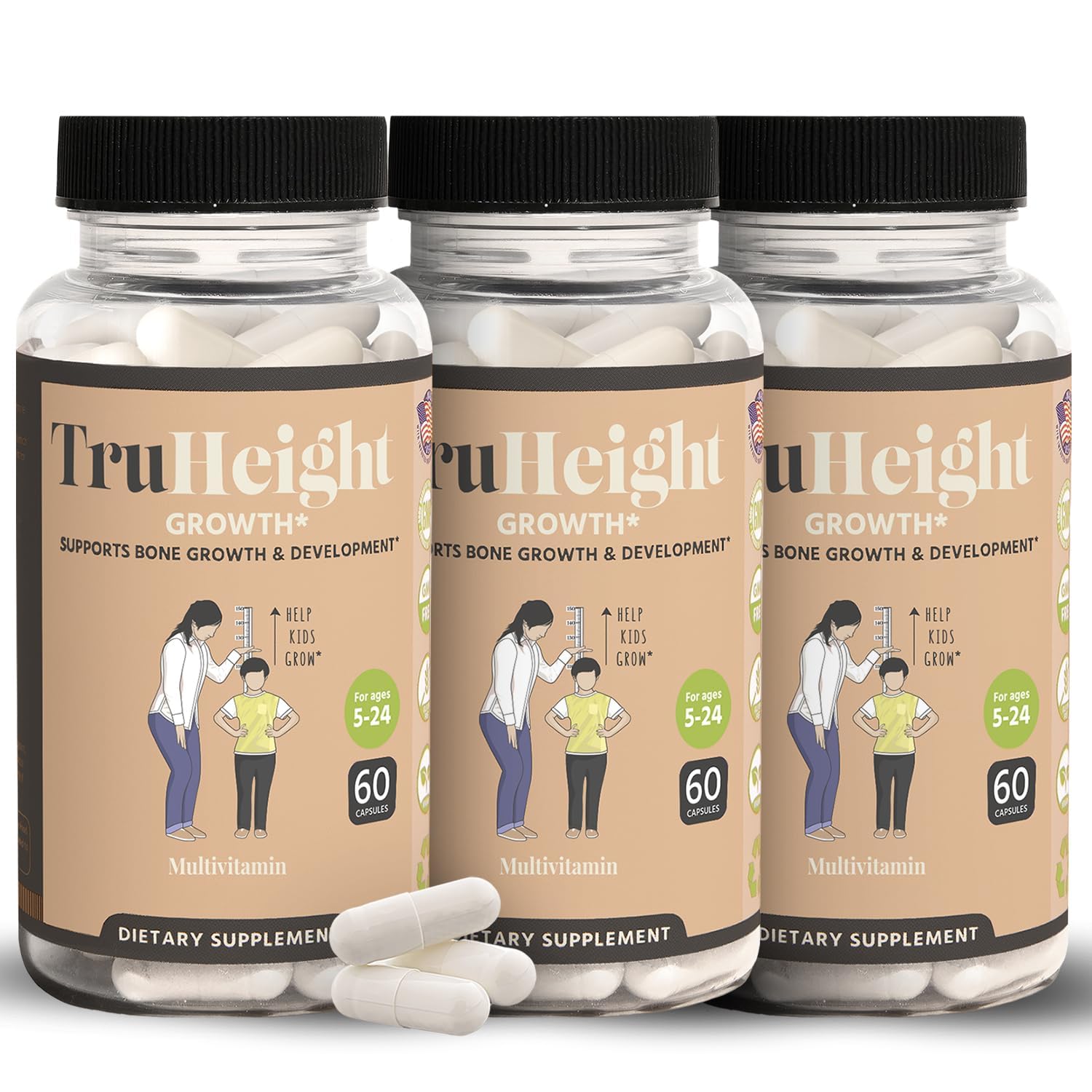 Buy TruHeight s - Natural Height Growth Supplement for Kids & Teens ...