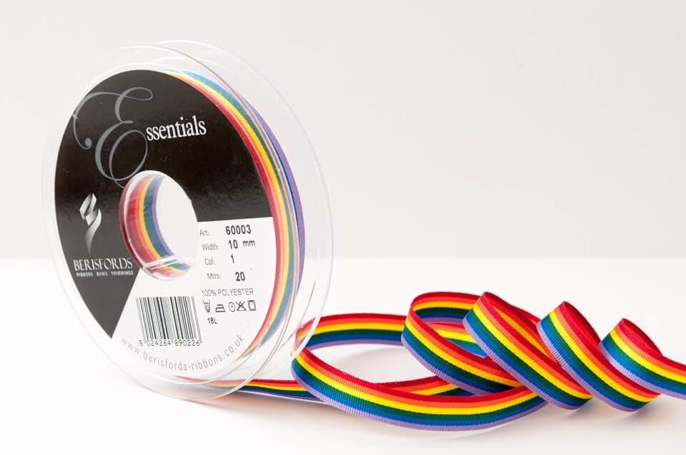 Amazon.co.uk: rainbow ribbon