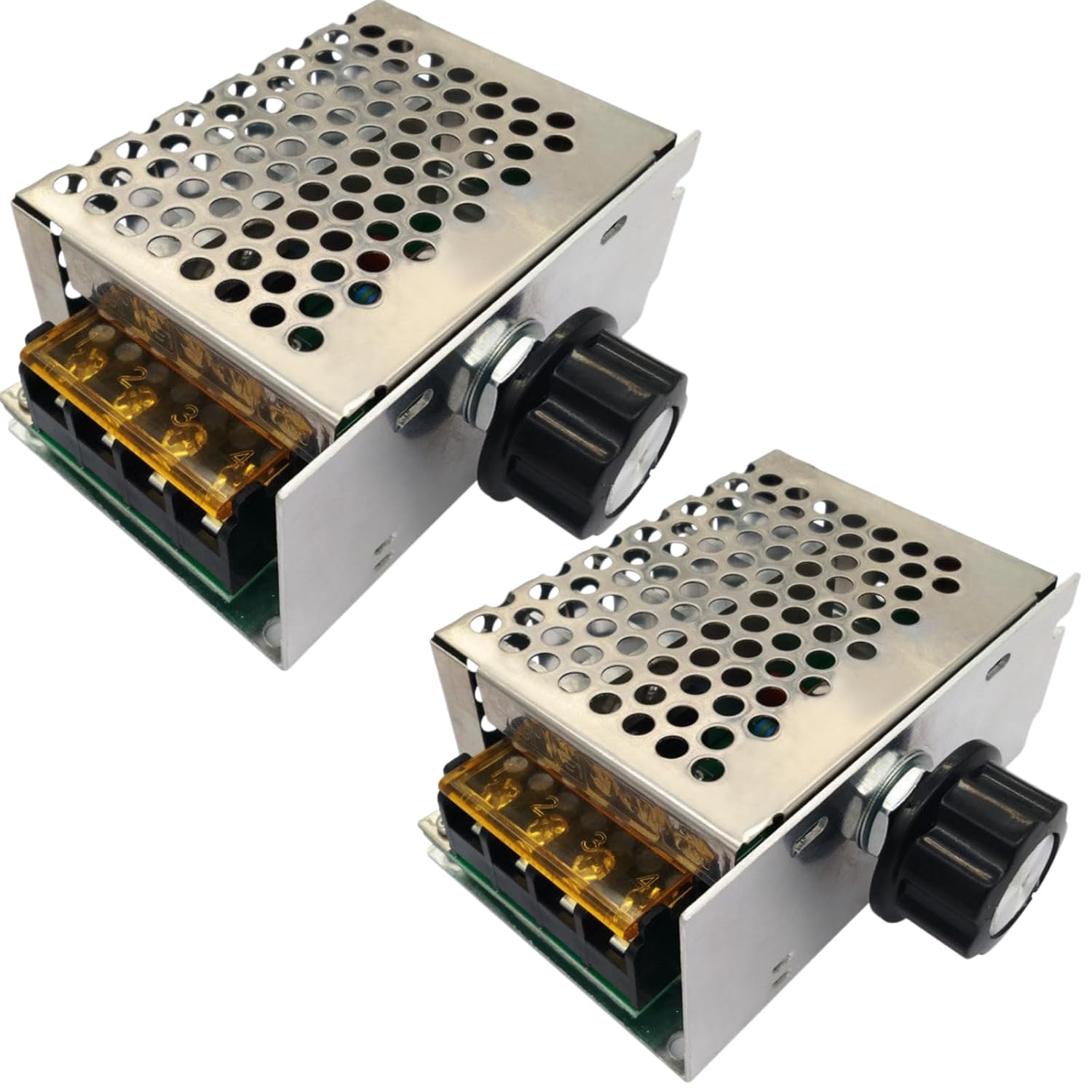 Amazon.co.jp: Quikaboo 電圧調整器 温度ガバナパワーモニタ スピードコントローラー 調光器モータ 電圧レギュレータ 調光器 4000W : 産業・研究開発用品