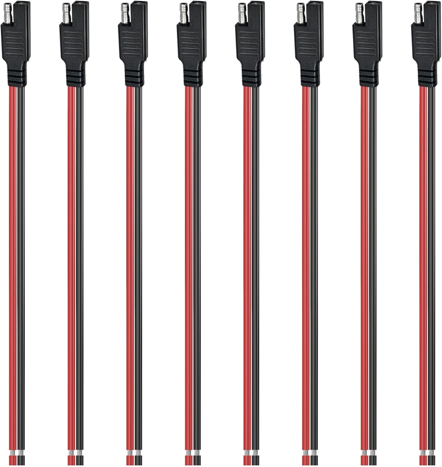 Amazon.com: Oyviny 8PCS 12AWG SAE Connector Cable 1 Feet 2 Pin SAE ...